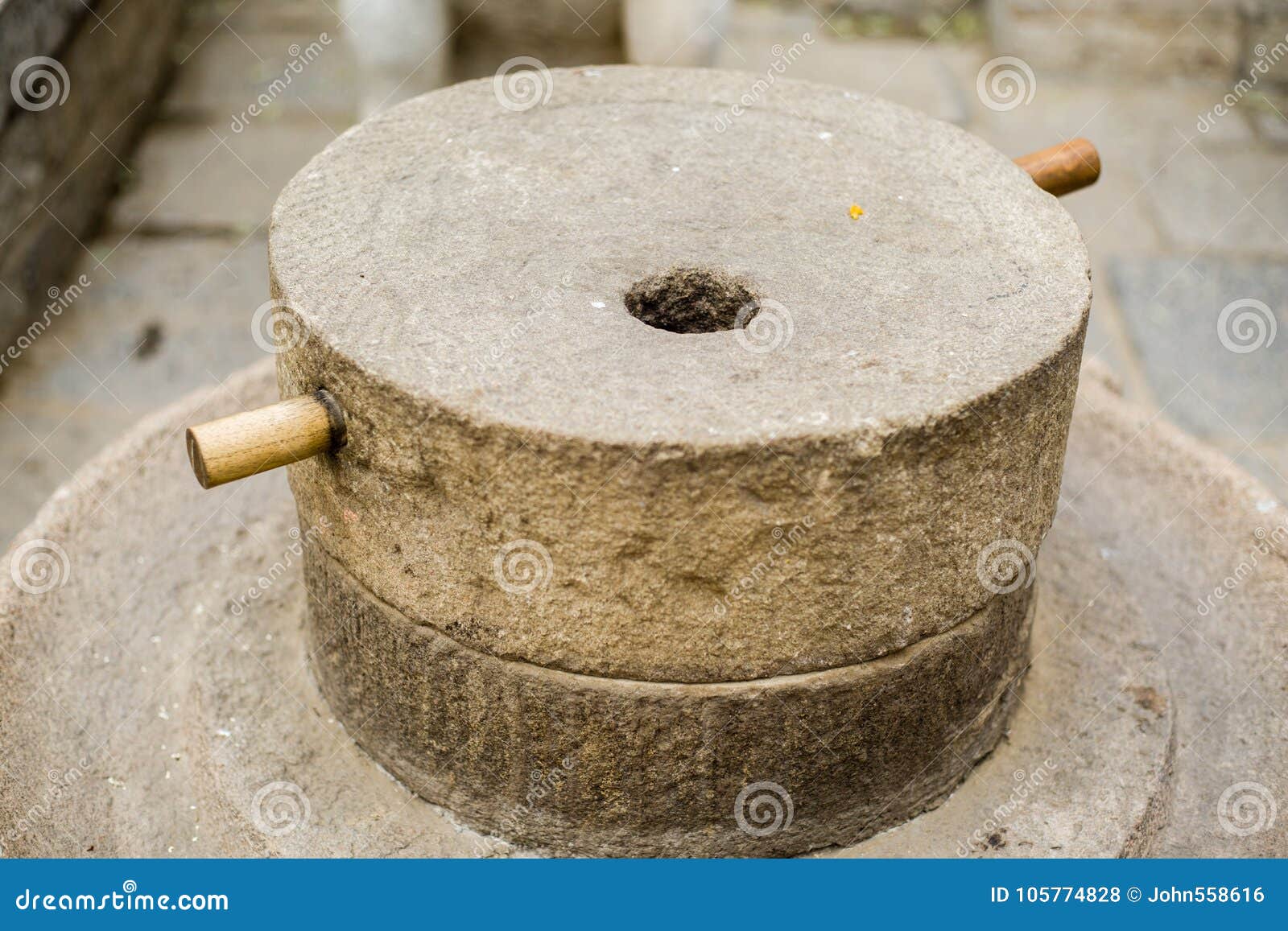 China stone mill stock photo. Image of classical, asian - 105774828