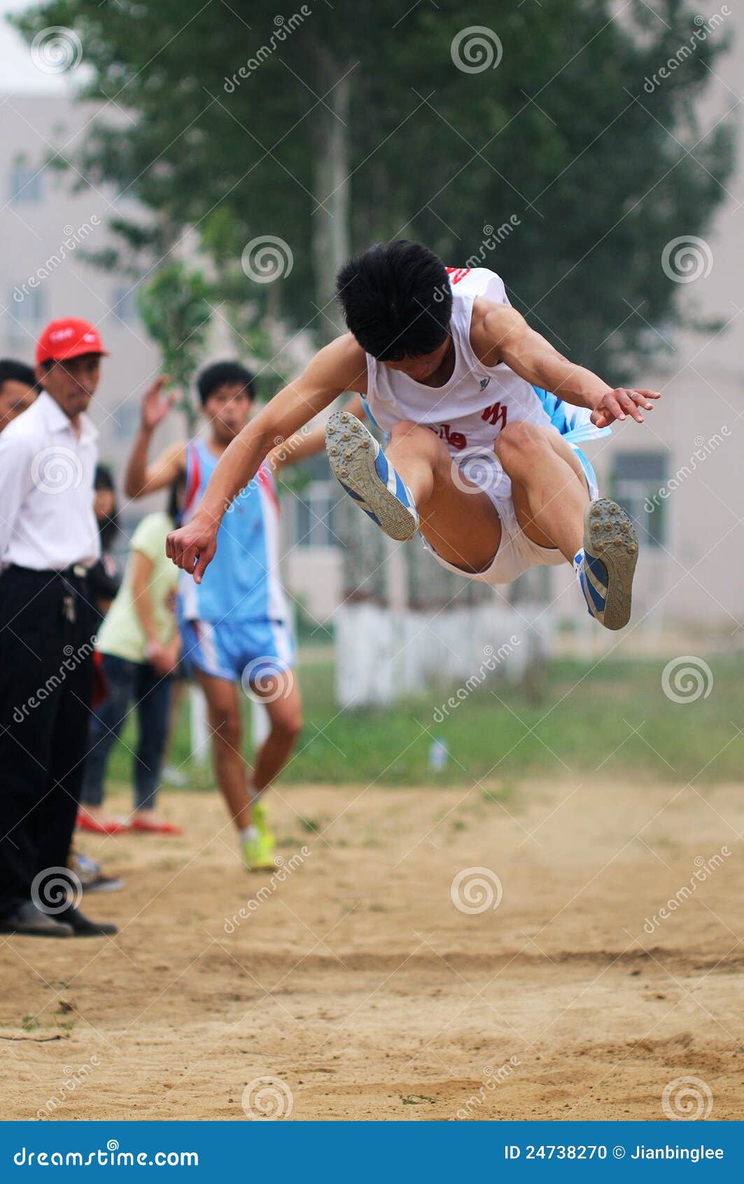 China: Student Track and Field Games / Long Jump Editorial Image ...