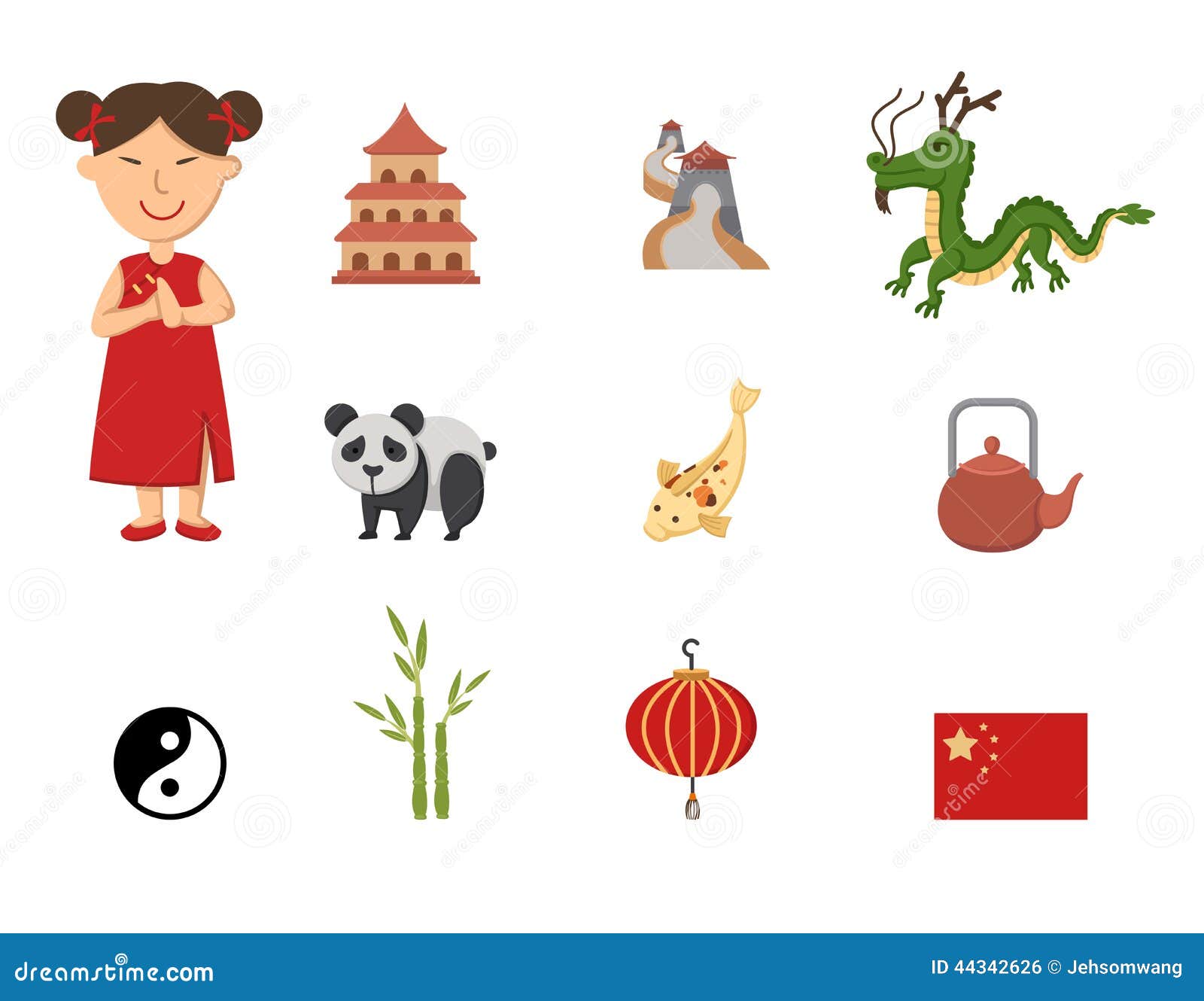 China symbol stock vector. Illustration of chinese, bamboo - 44342626