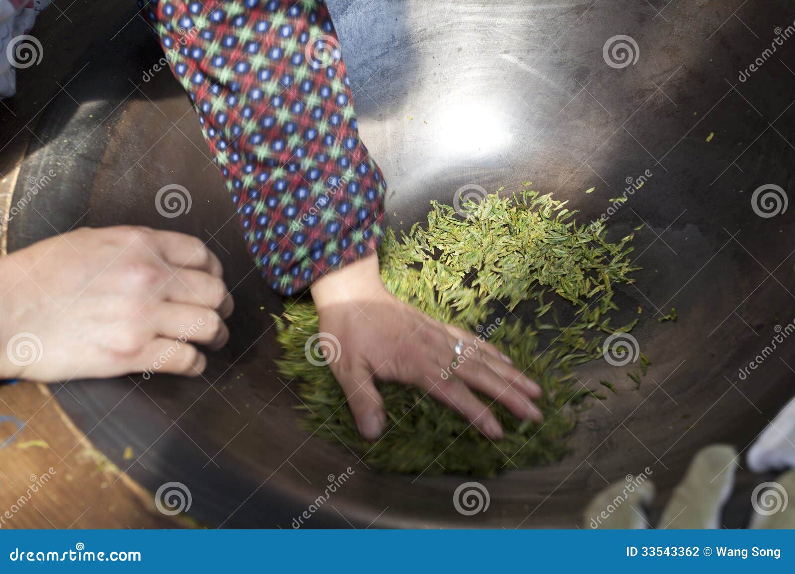China, Tea Production Process Stock Photo - Image of heating, belt ...