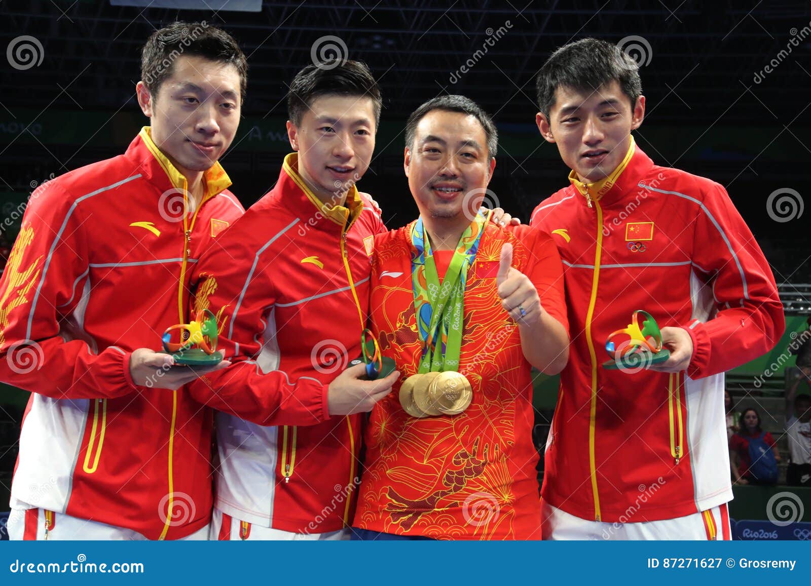 China Team Olympic Champion in Rio 2016. Editorial Photography - Image ...