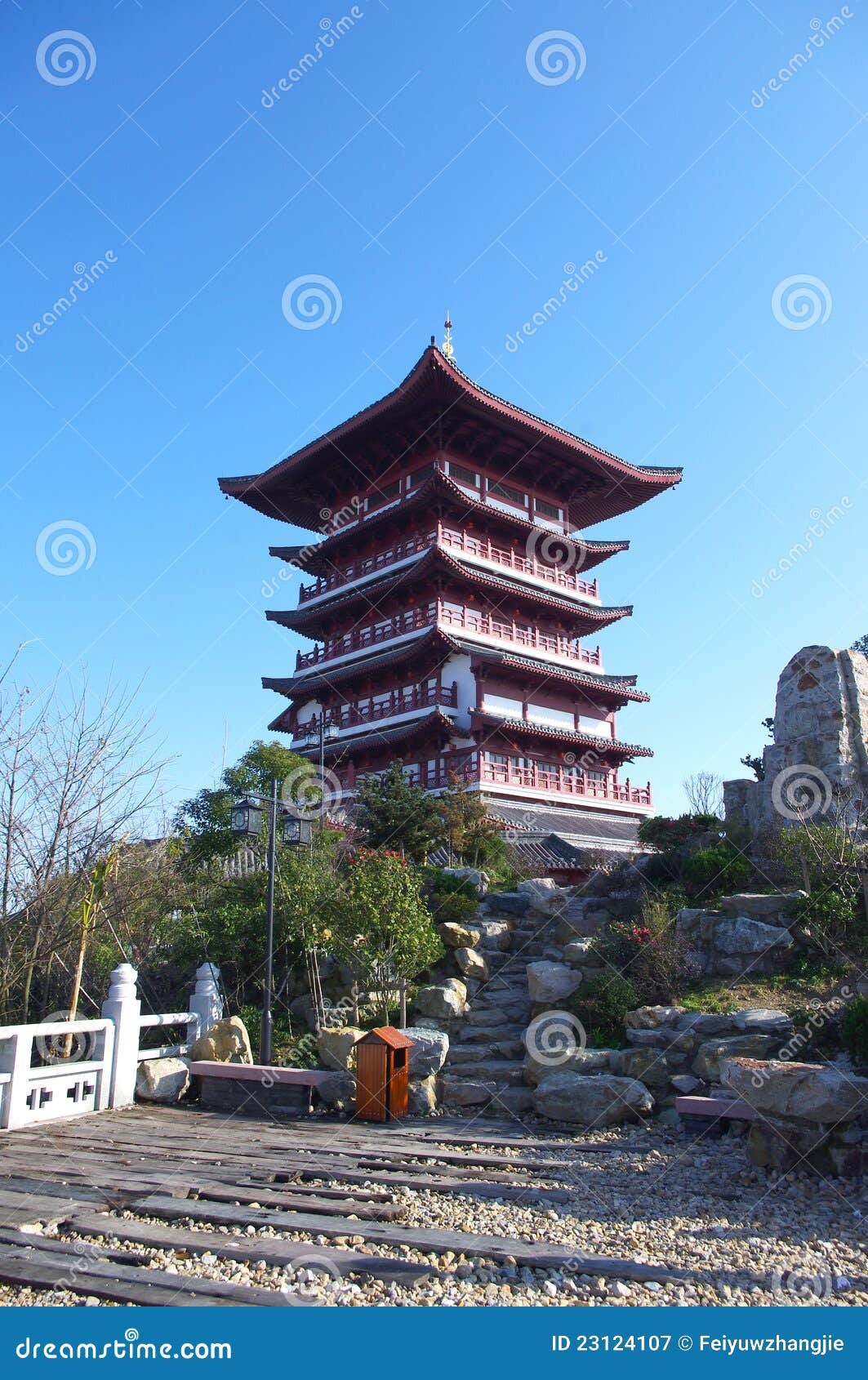 China Tower stock image. Image of chinese, landmark, ancient - 23124107