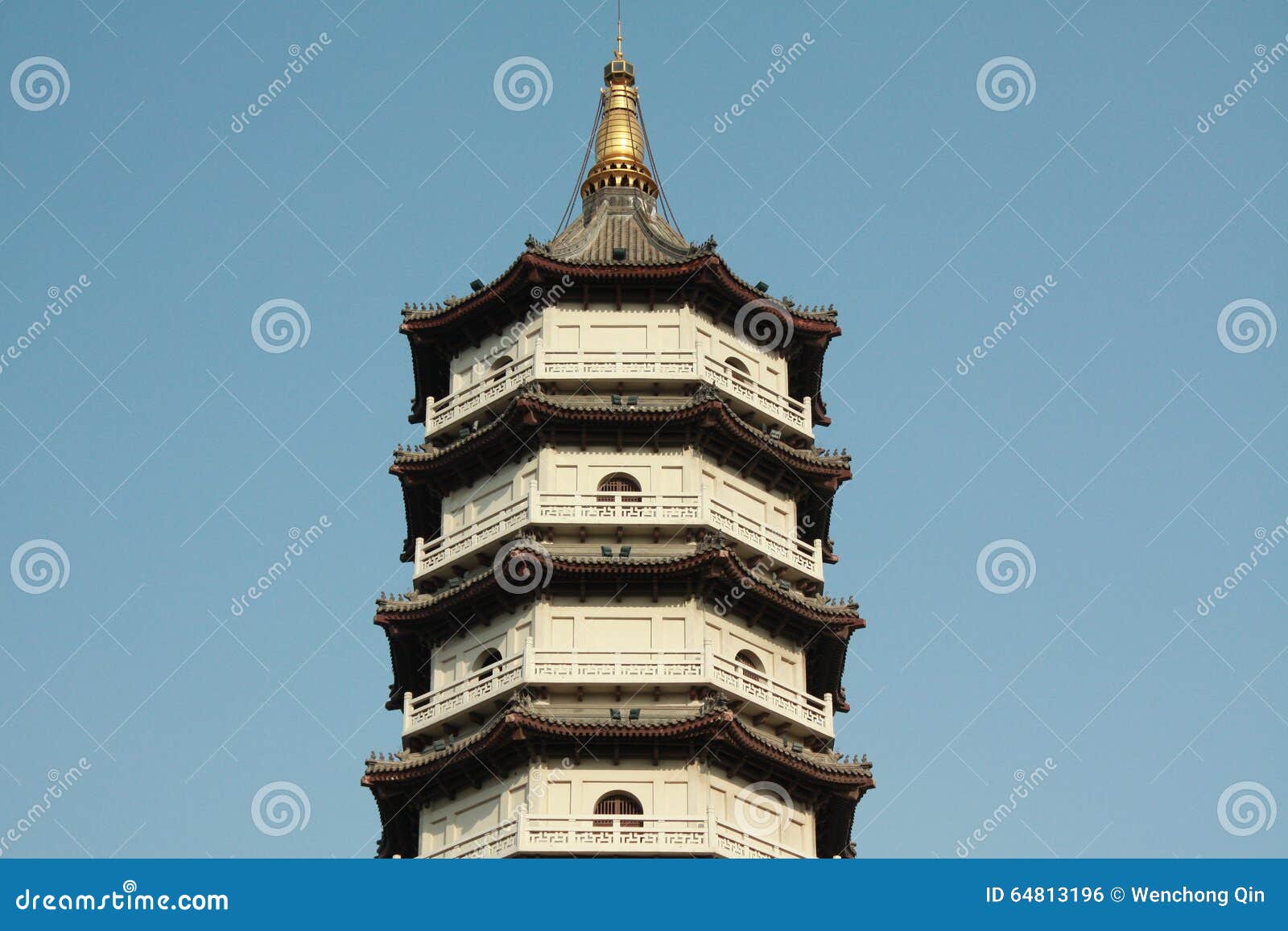 China Tower stock photo. Image of chinese, china, religious - 64813196