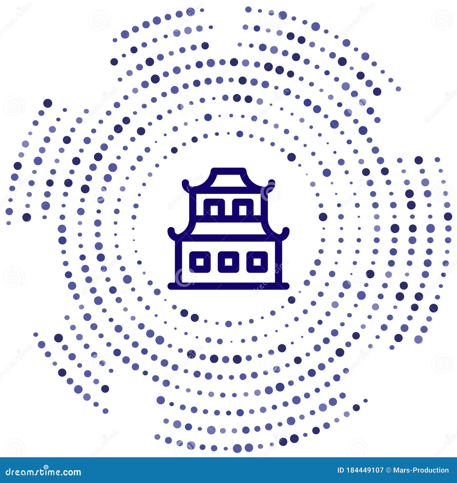 China Town Vector Icon. China Town Editable Stroke. China Town Linear ...