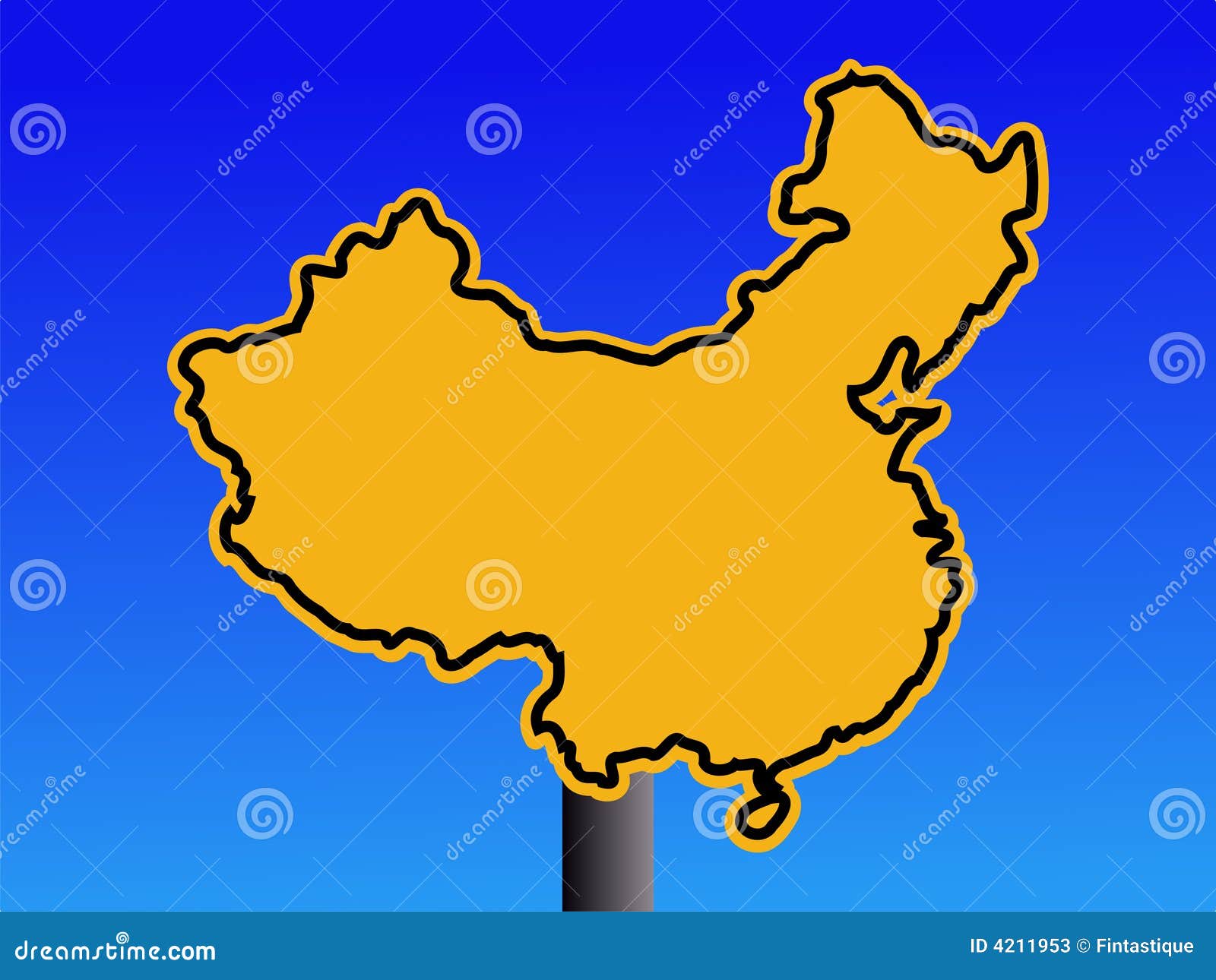 China Warning Sign stock vector. Illustration of road - 4211953