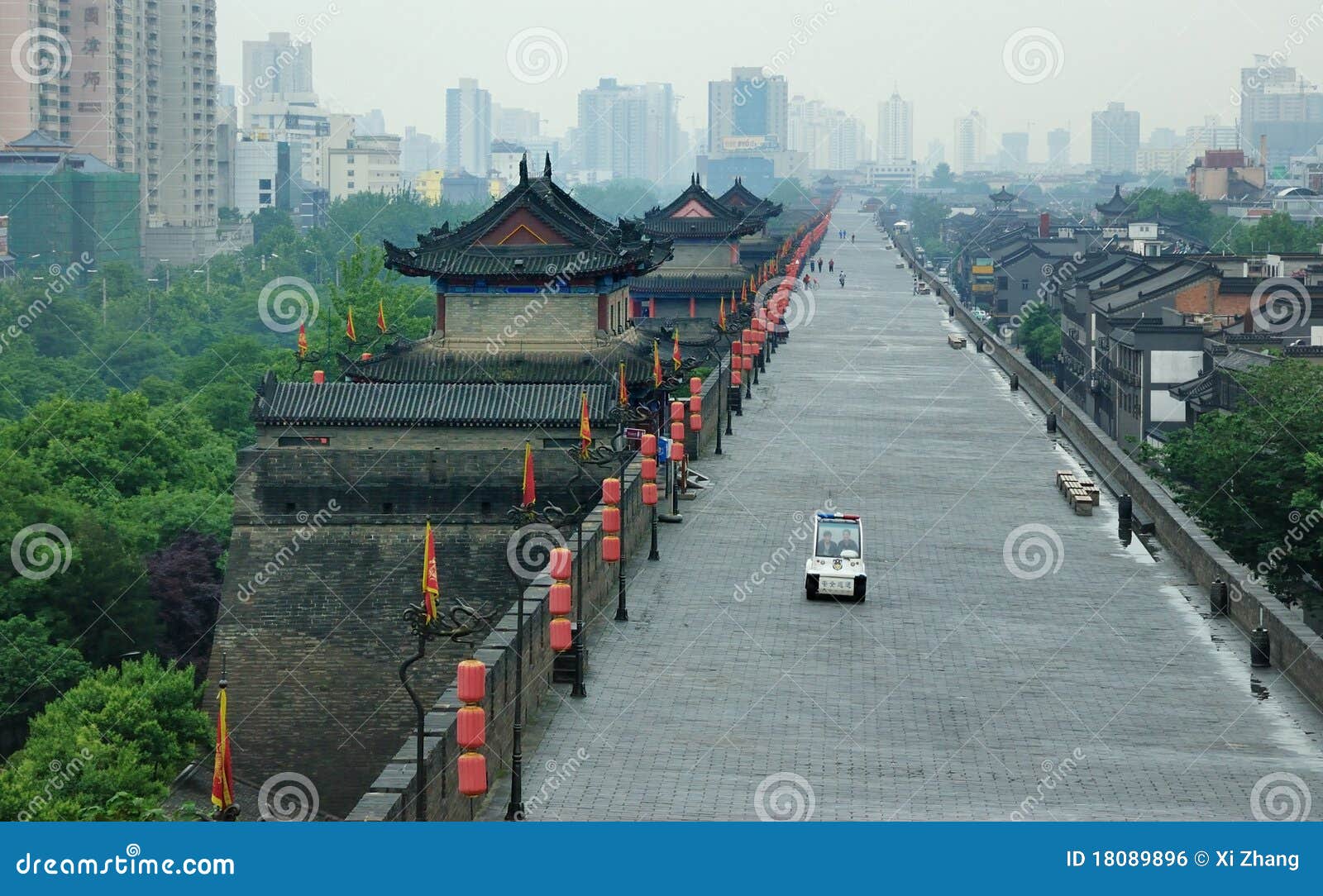 China Xian city wall stock photo. Image of city, tourism - 18089896