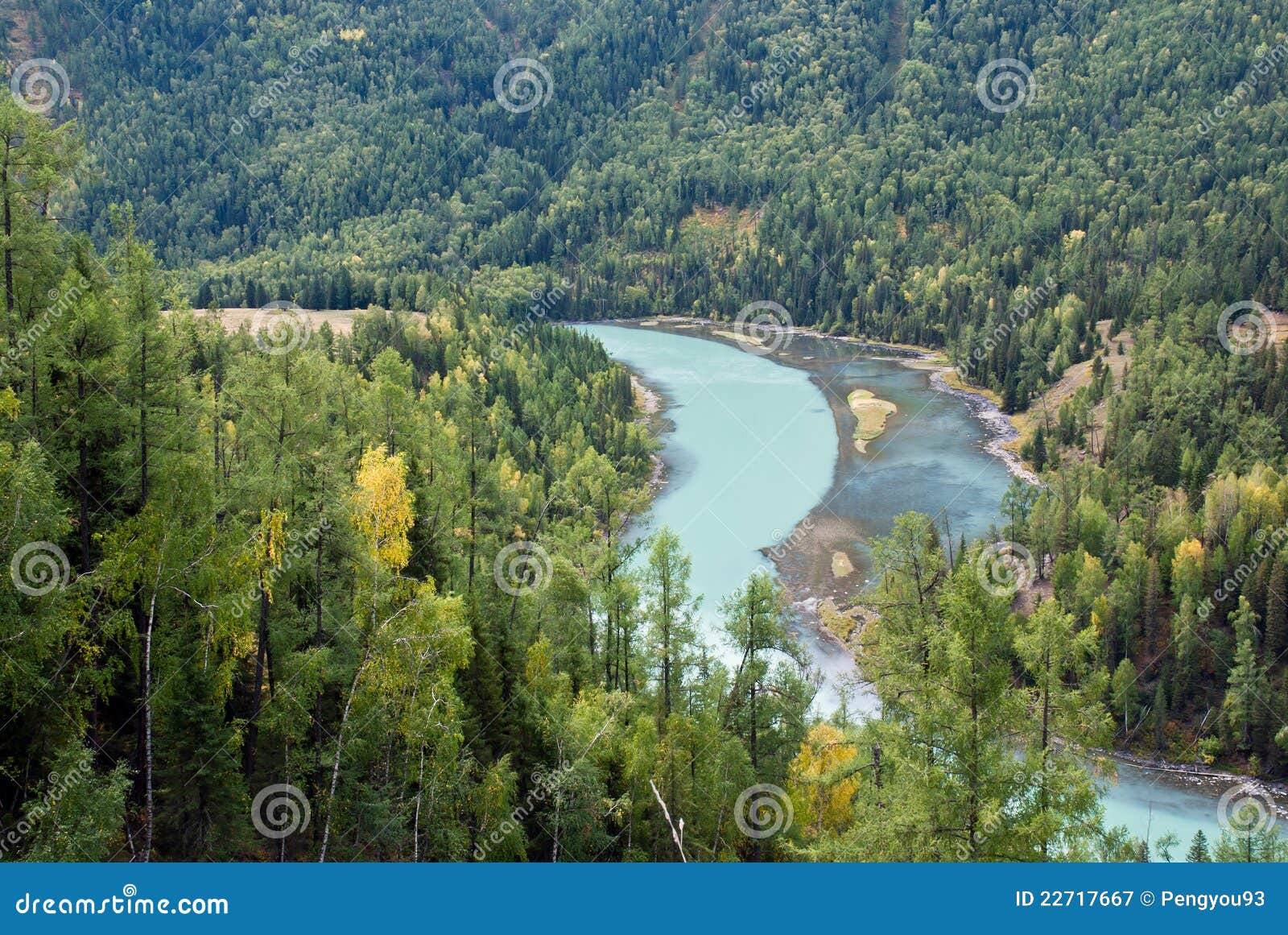 China Xinjiang Scenery, Kala Si Lake Stock Image - Image of scenery ...