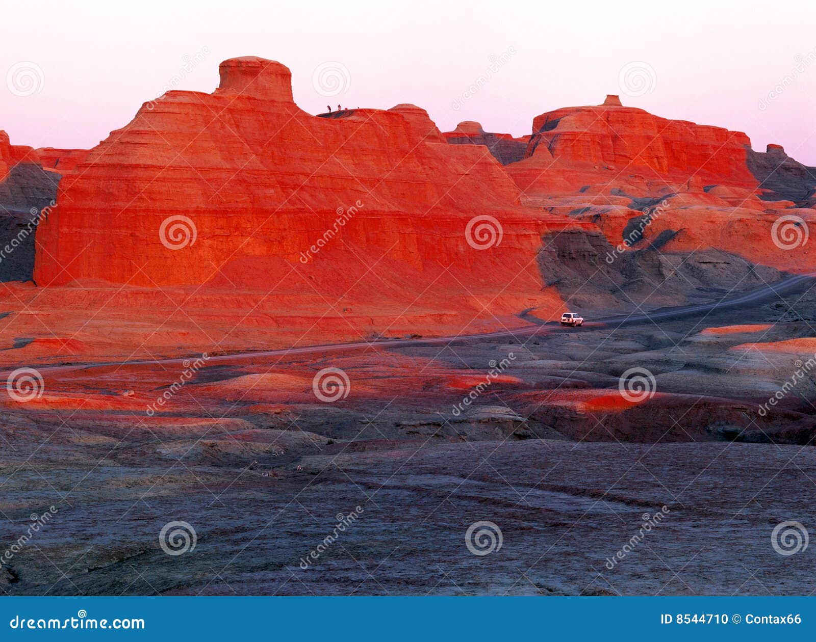 China/Xinjiang: Urho Ghost Castle during Sunset Stock Photo - Image of ...