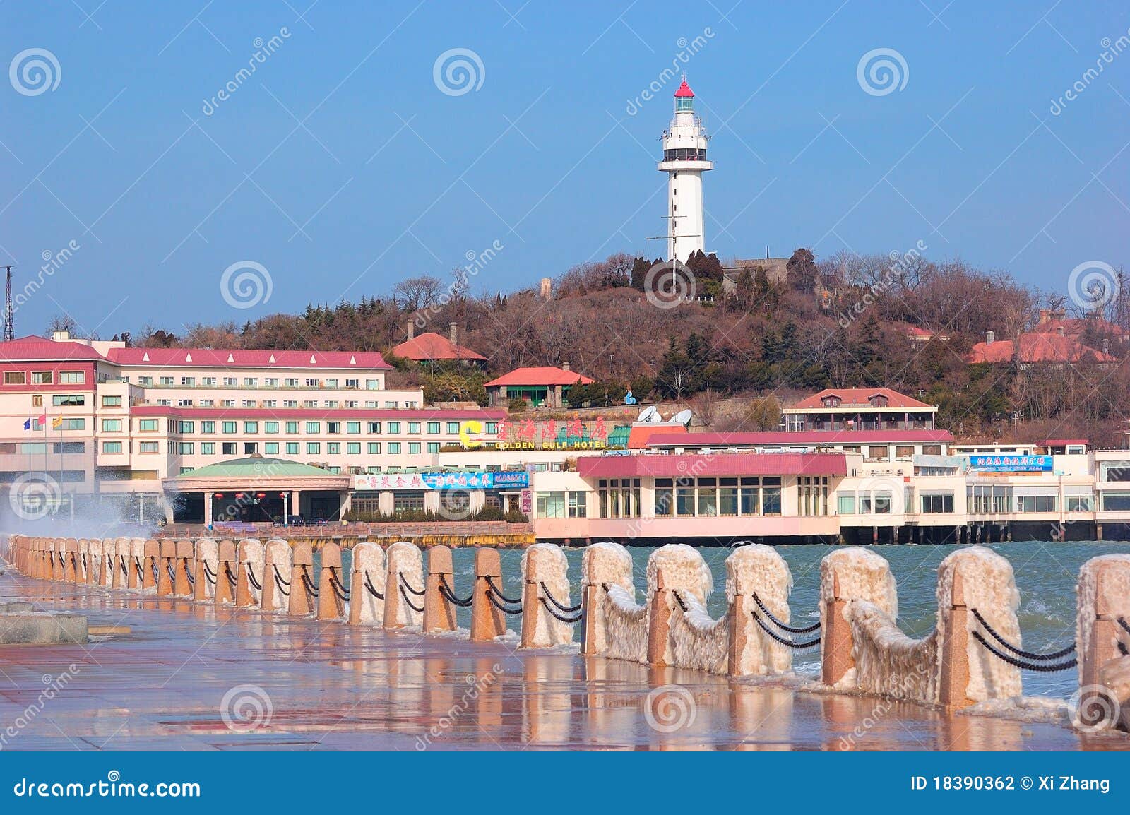 China Yantai city Beacon editorial photography. Image of travel - 18390362