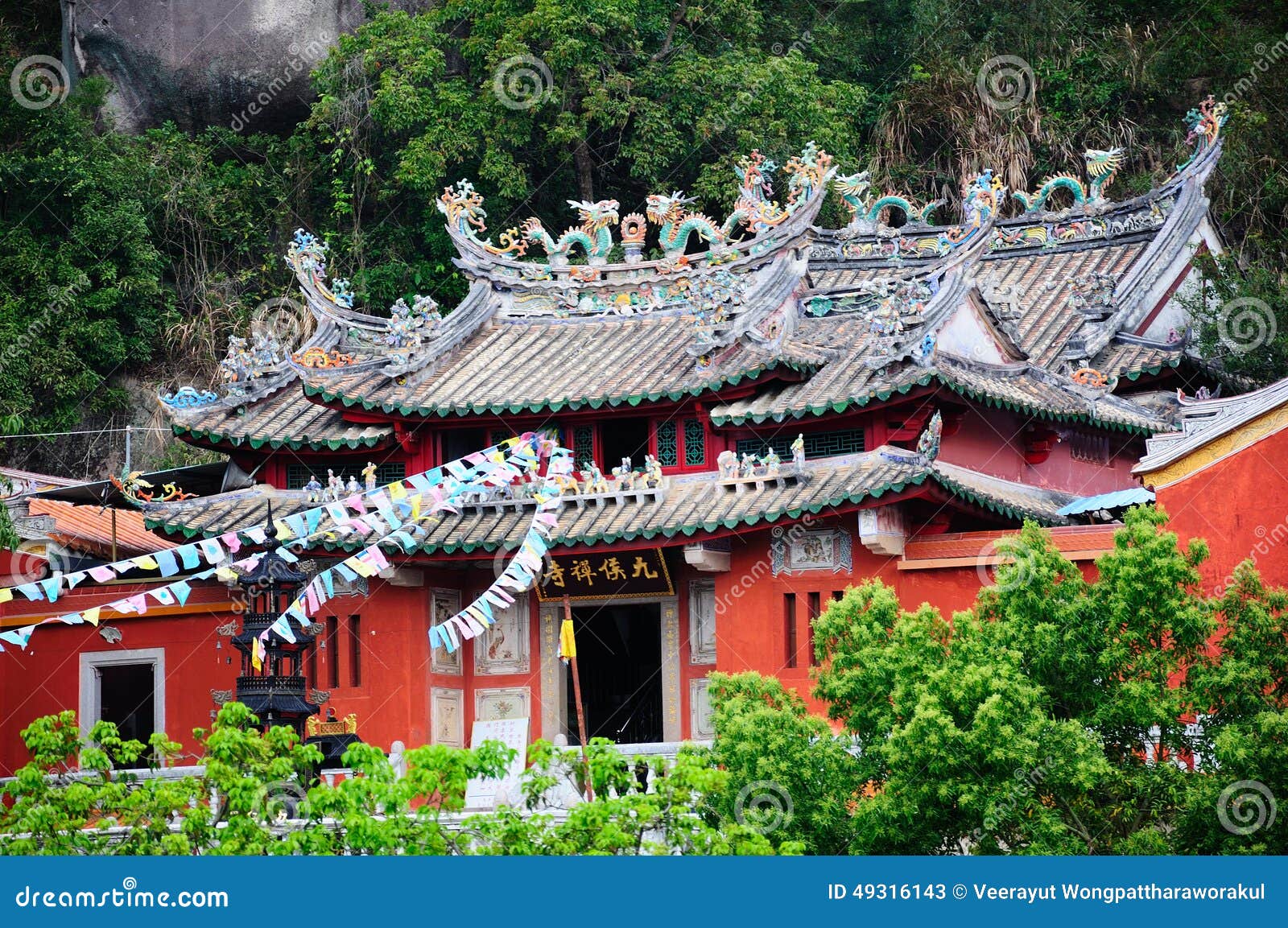 Chinaese temple stock image. Image of pray, attraction - 49316143