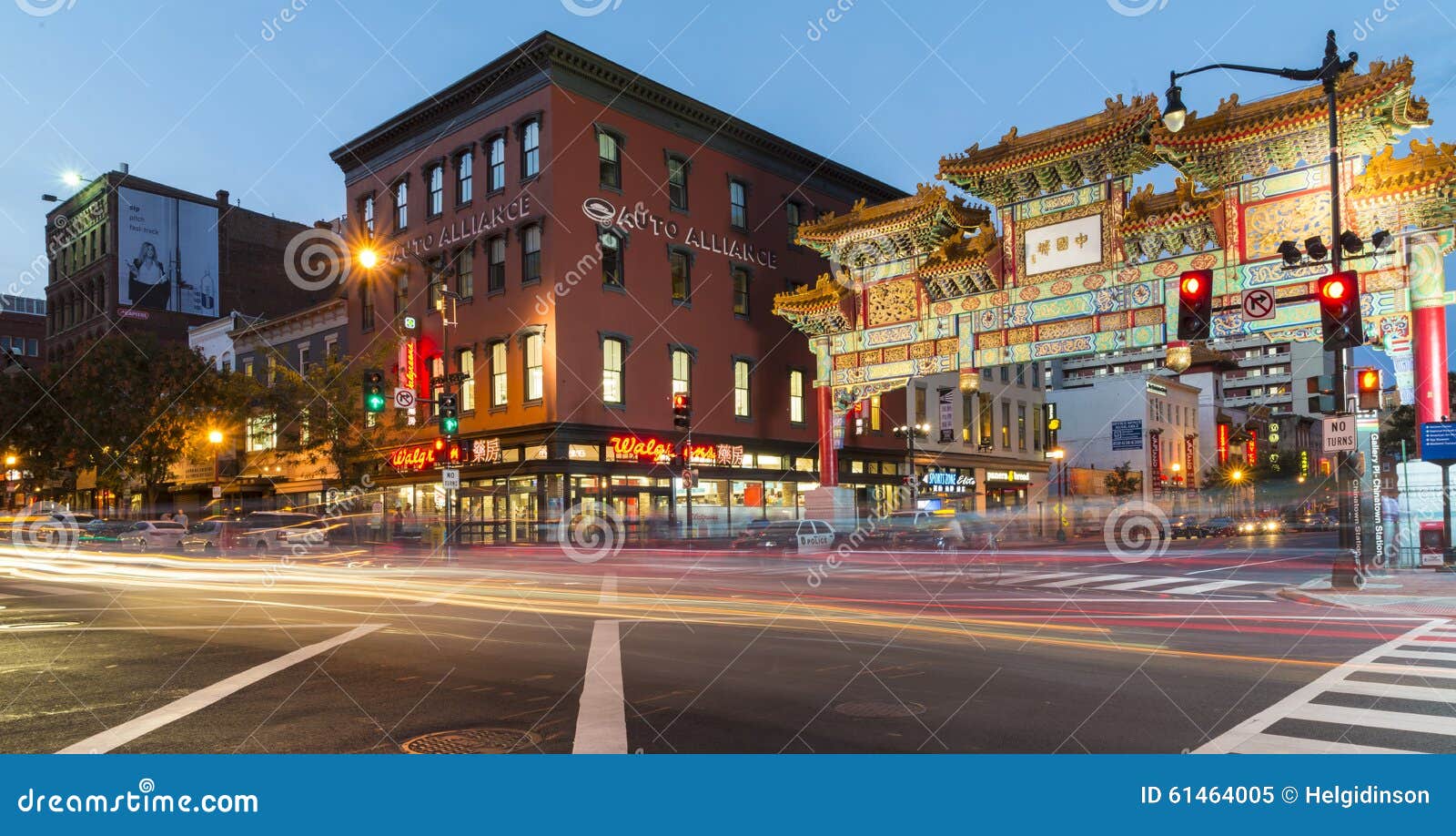 Chinatown arch editorial image. Image of architecture - 61464005