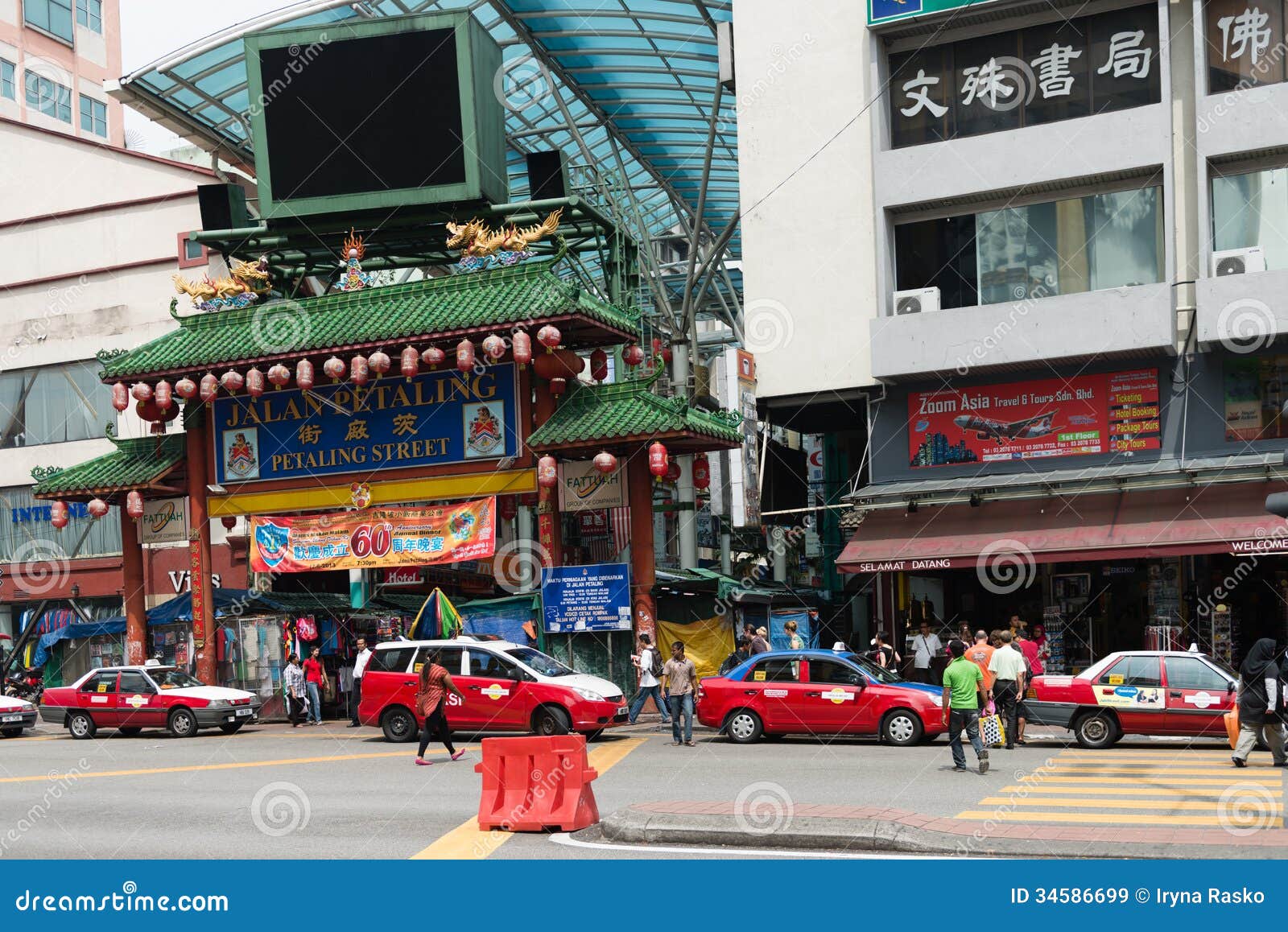 Chinatown in Kuala Lumpur immagine stock editoriale. Immagine di cinese ...