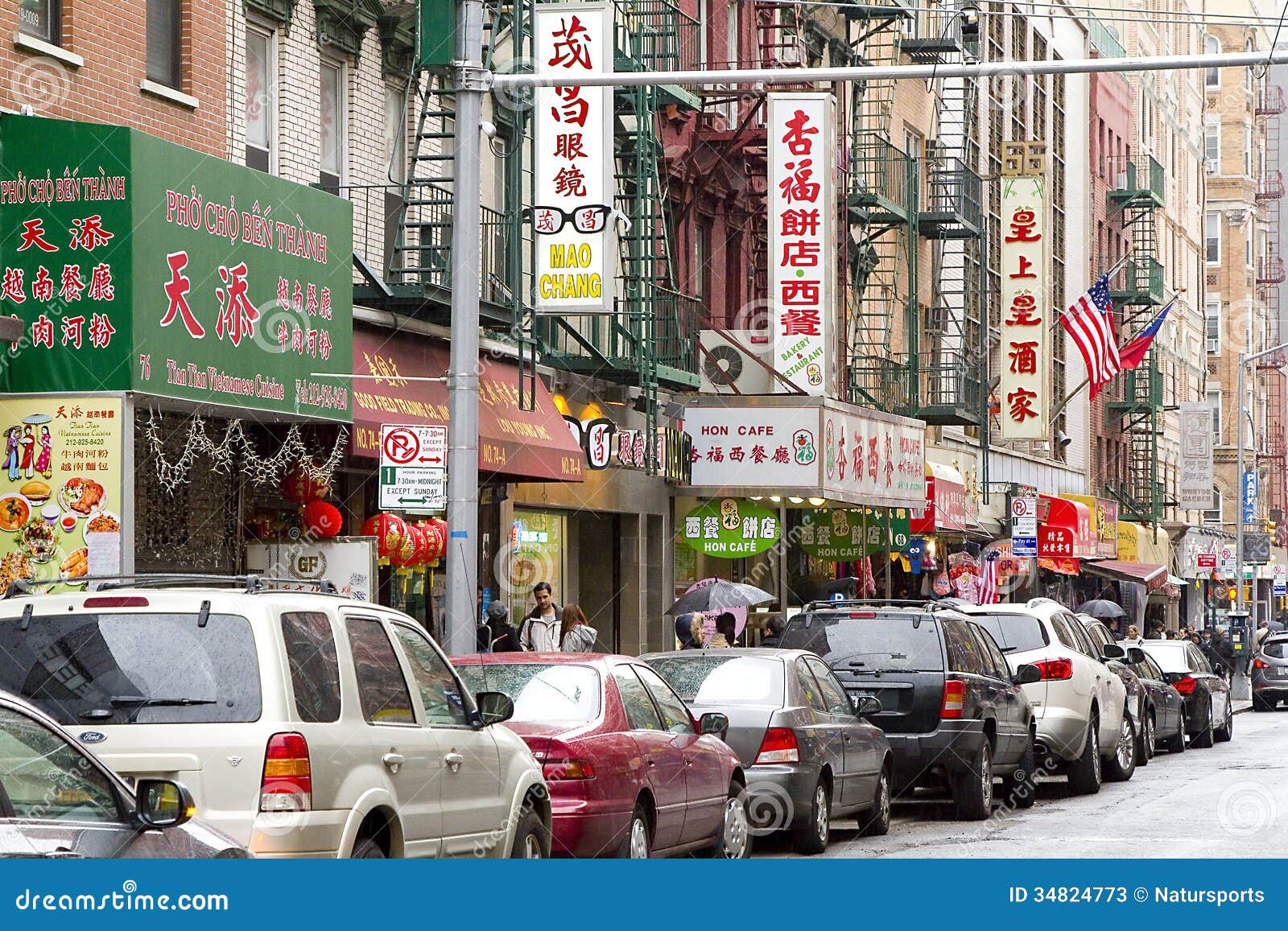 Chinatown, New York editorial stock photo. Image of street - 34824773