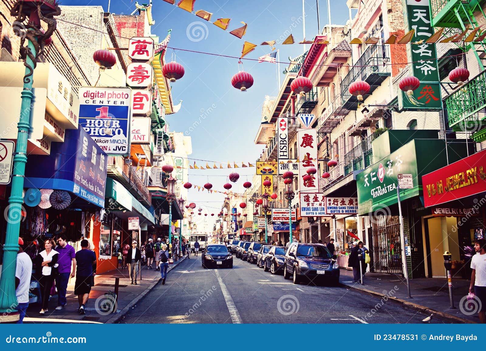 Chinatown in San Francisco editorial photo. Image of road - 23478531
