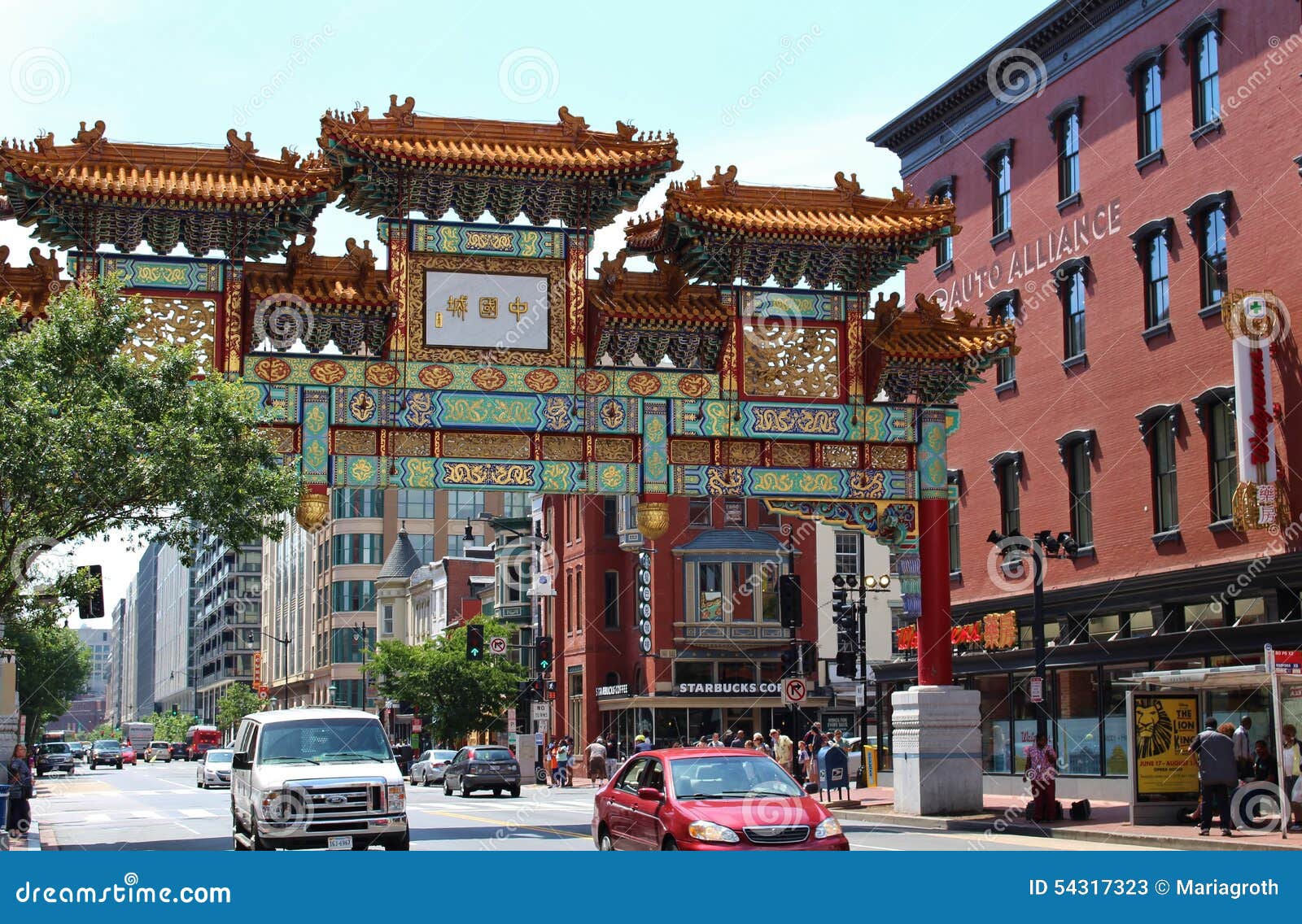 Chinatown, Washington, D C redactionele stock foto. Image of noord ...