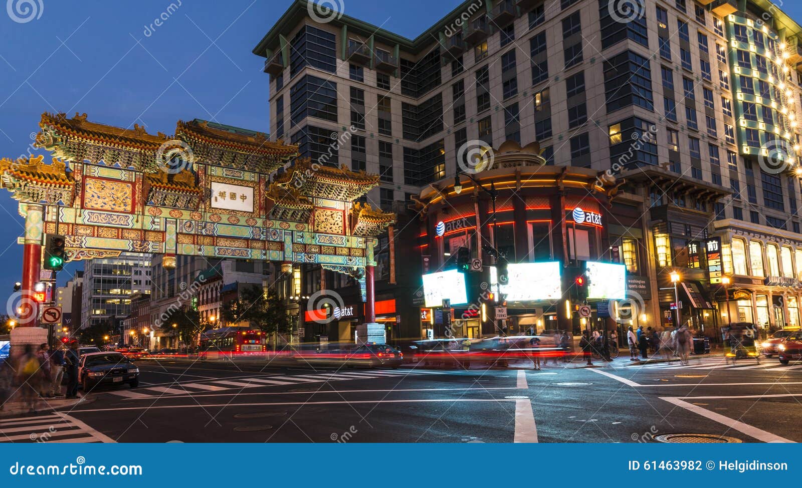 Chinatown in Washington DC editorial photography. Image of visual ...