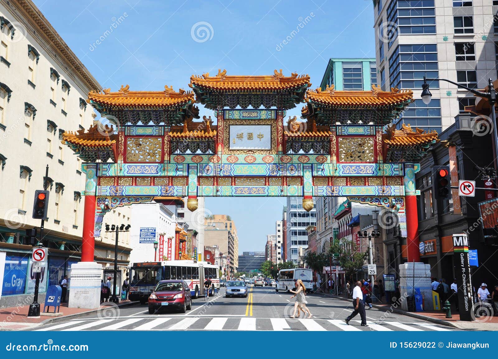 Chinatown in Washington DC, USA Editorial Photography - Image of ...