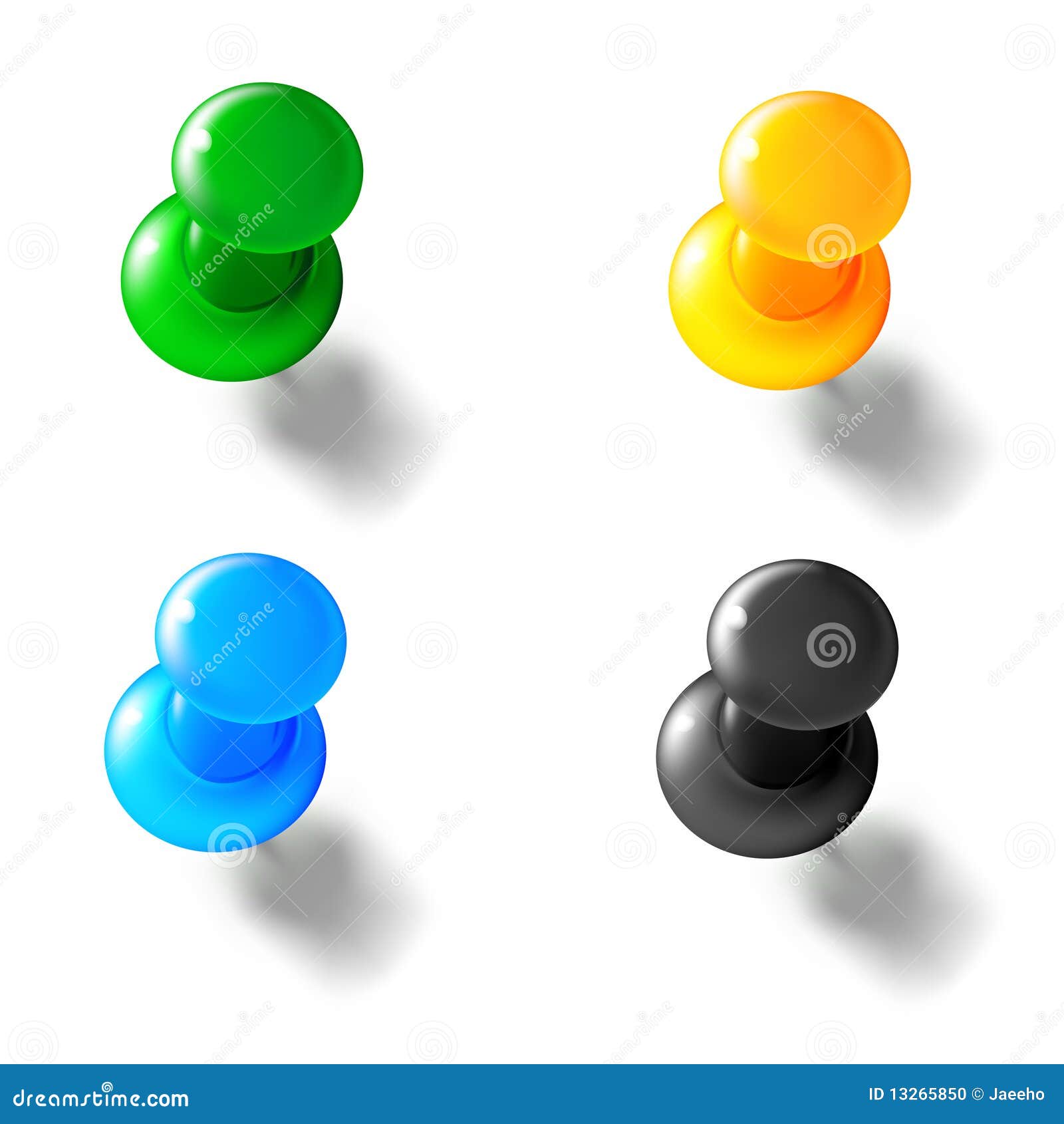 Chincheta ilustración del vector. Ilustración de sombra - 13265850