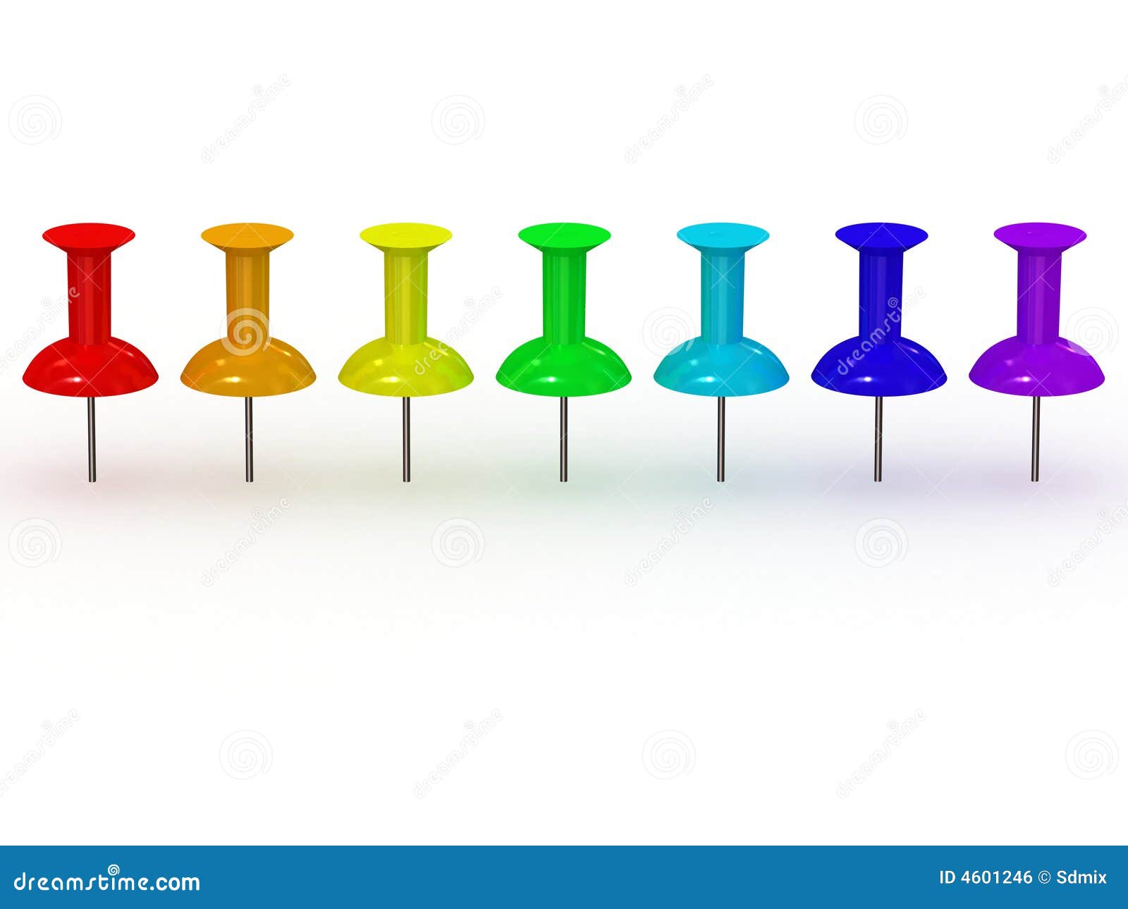 Chincheta 3d stock de ilustración. Ilustración de anaranjado - 4601246