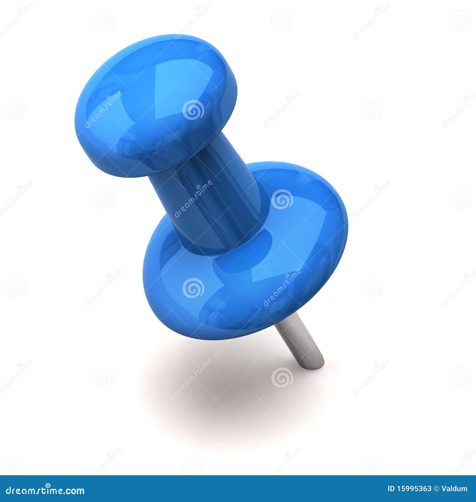 Chincheta azul stock de ilustración. Ilustración de pasador - 15995363