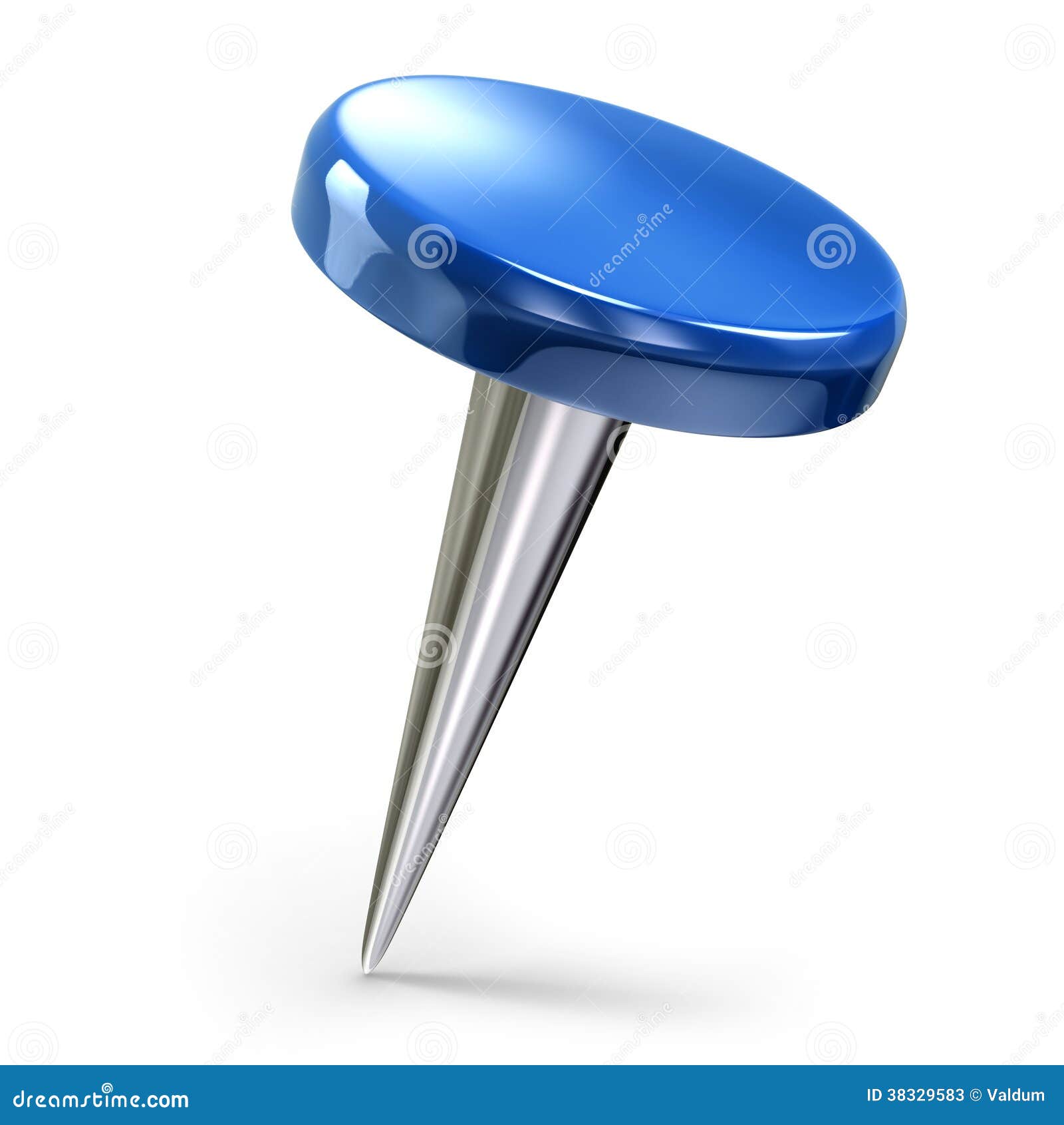 Chincheta azul stock de ilustración. Ilustración de mensaje - 38329583