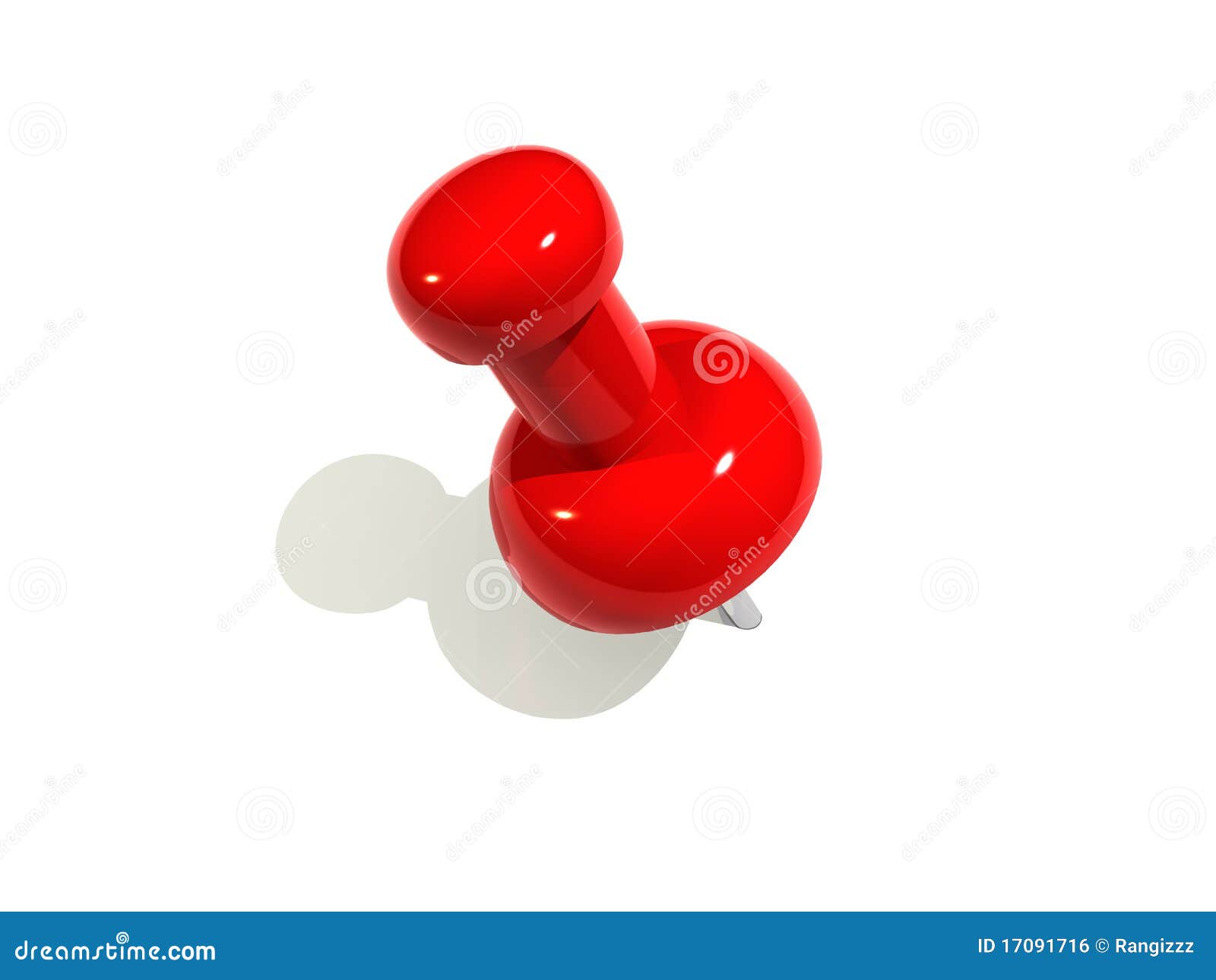 Chincheta roja stock de ilustración. Ilustración de fondo - 17091716