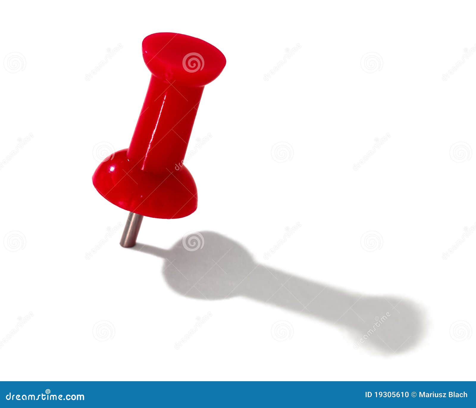 Chincheta roja foto de archivo. Imagen de primer, nota - 19305610