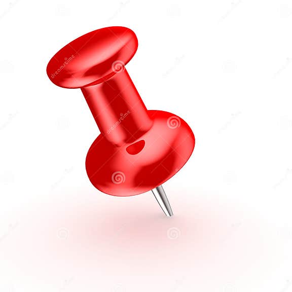 Chincheta roja stock de ilustración. Ilustración de acortar - 25305746