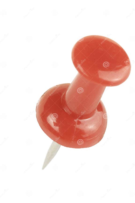 Chincheta roja imagen de archivo. Imagen de sujetador - 32803575