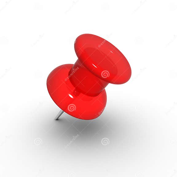 Chincheta roja stock de ilustración. Ilustración de metal - 52044290