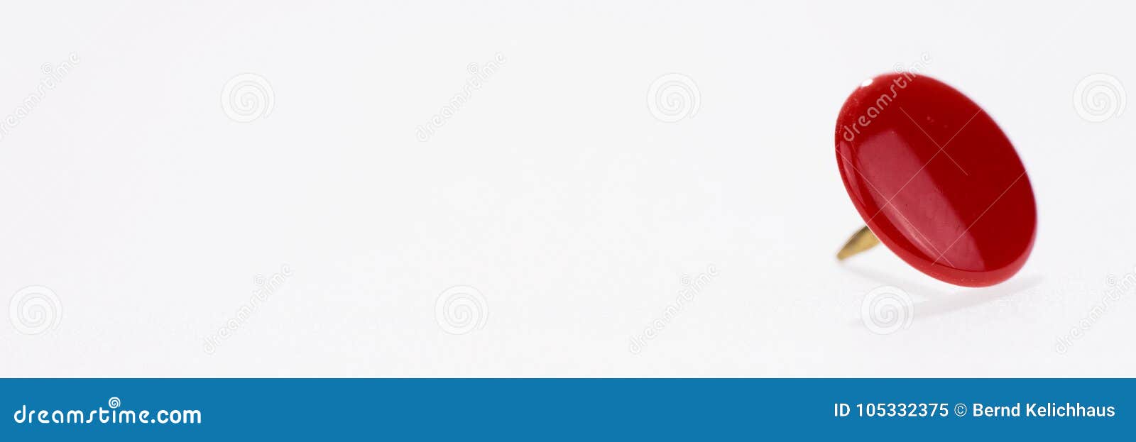 Chincheta Roja Aislada En El Fondo Blanco Imagen de archivo - Imagen de ...