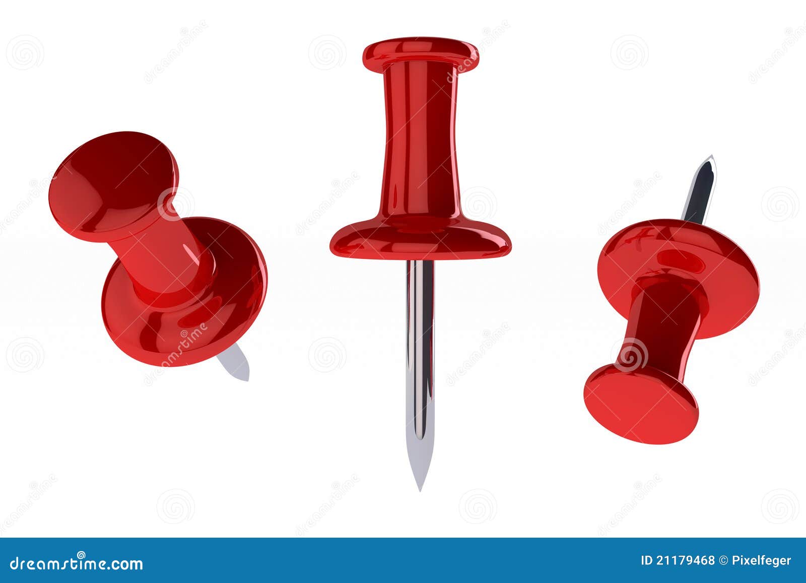 Chincheta roja en blanco stock de ilustración. Ilustración de equipo ...
