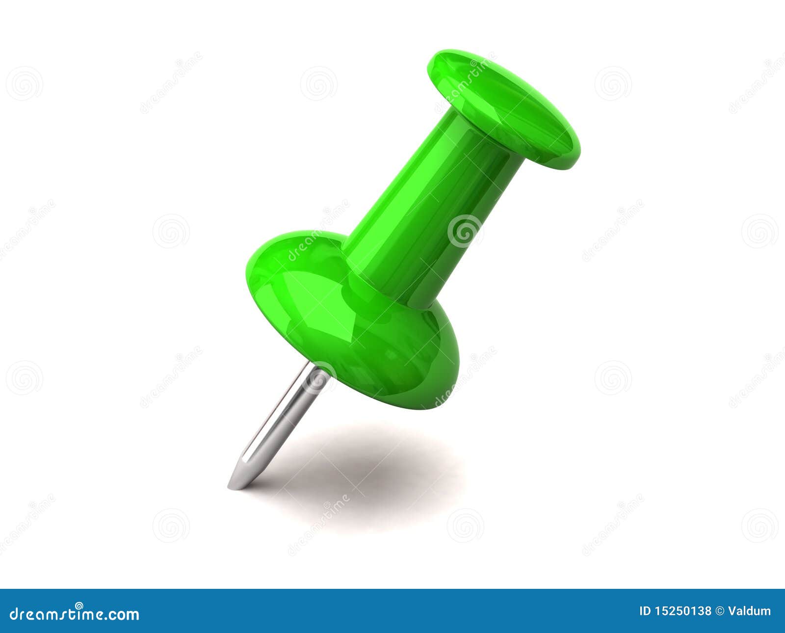 Chincheta verde stock de ilustración. Ilustración de equipo - 15250138