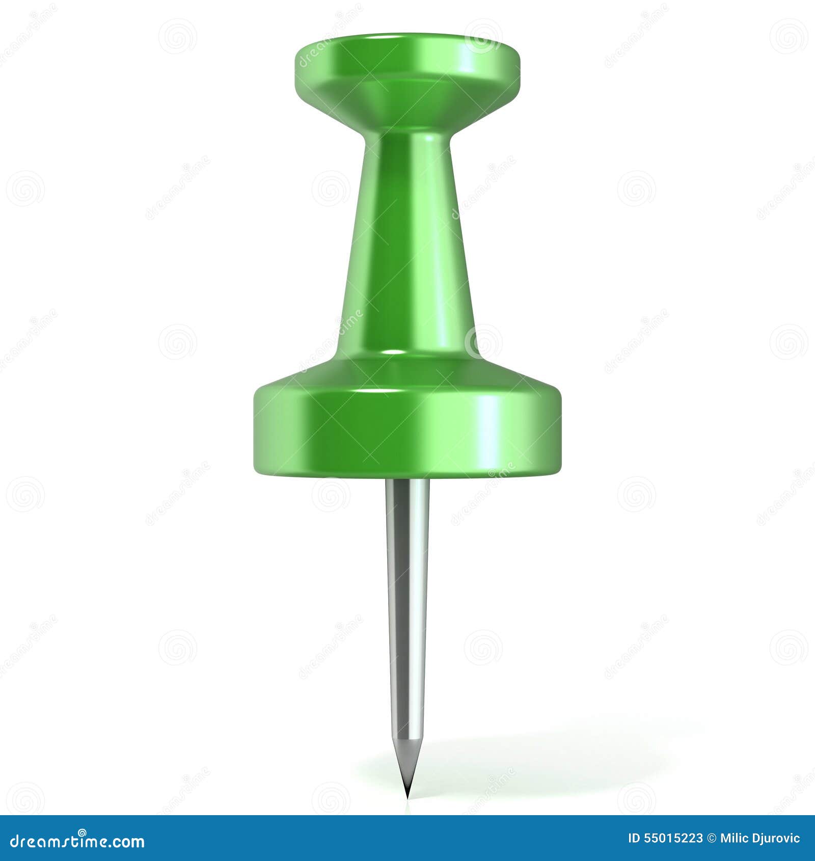 Chincheta verde stock de ilustración. Ilustración de logre - 55015223