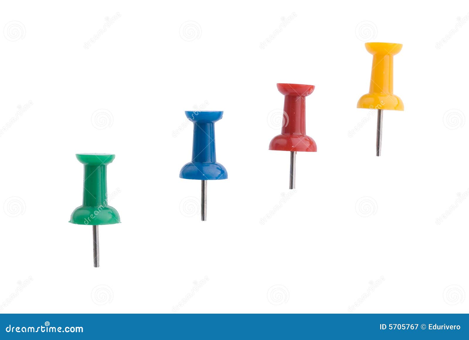 Chinchetas Coloreadas Multi Imagen de archivo - Imagen de primer ...