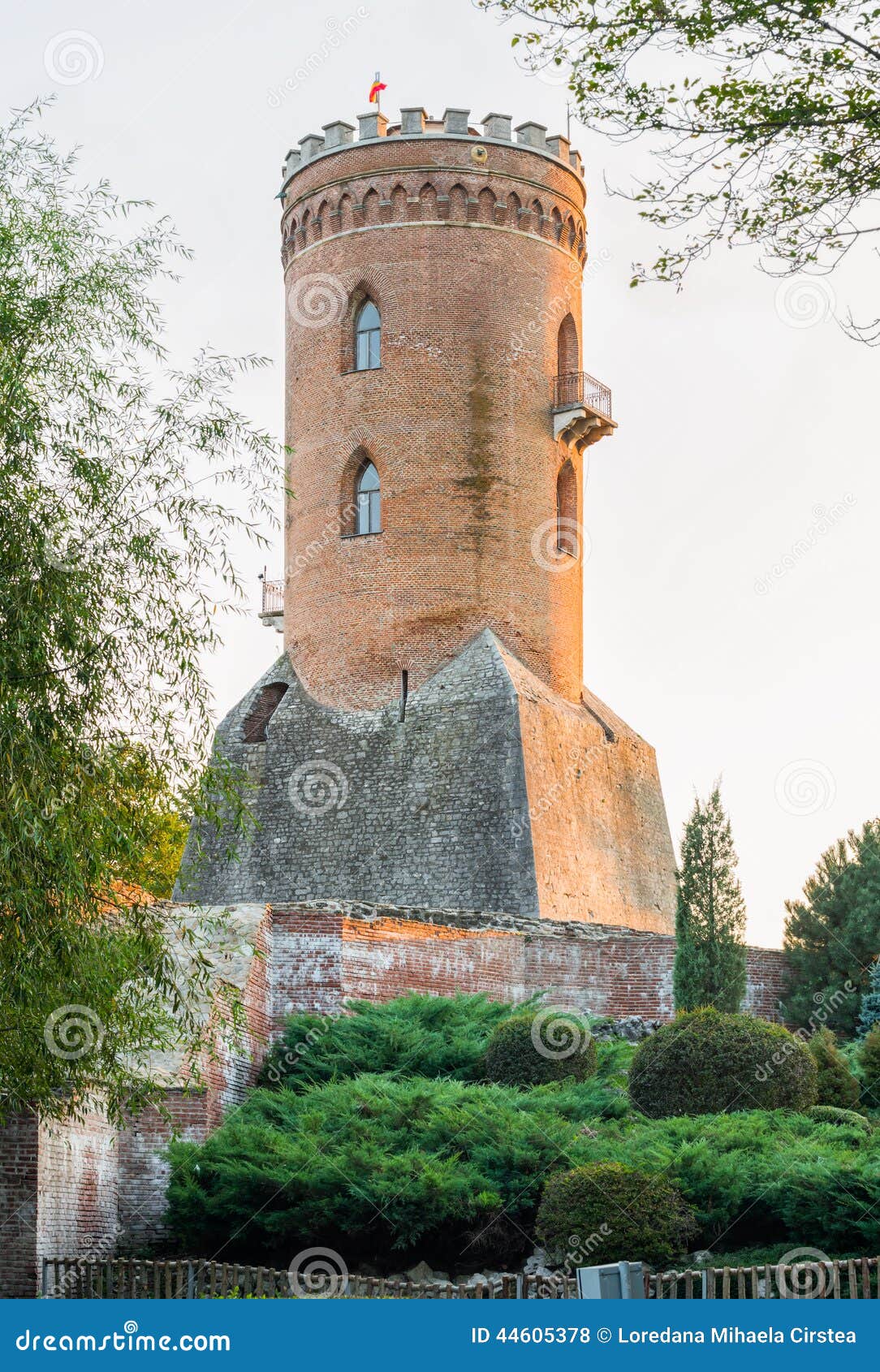 Chindia tower in Romania stock photo. Image of dimbovita - 44605378