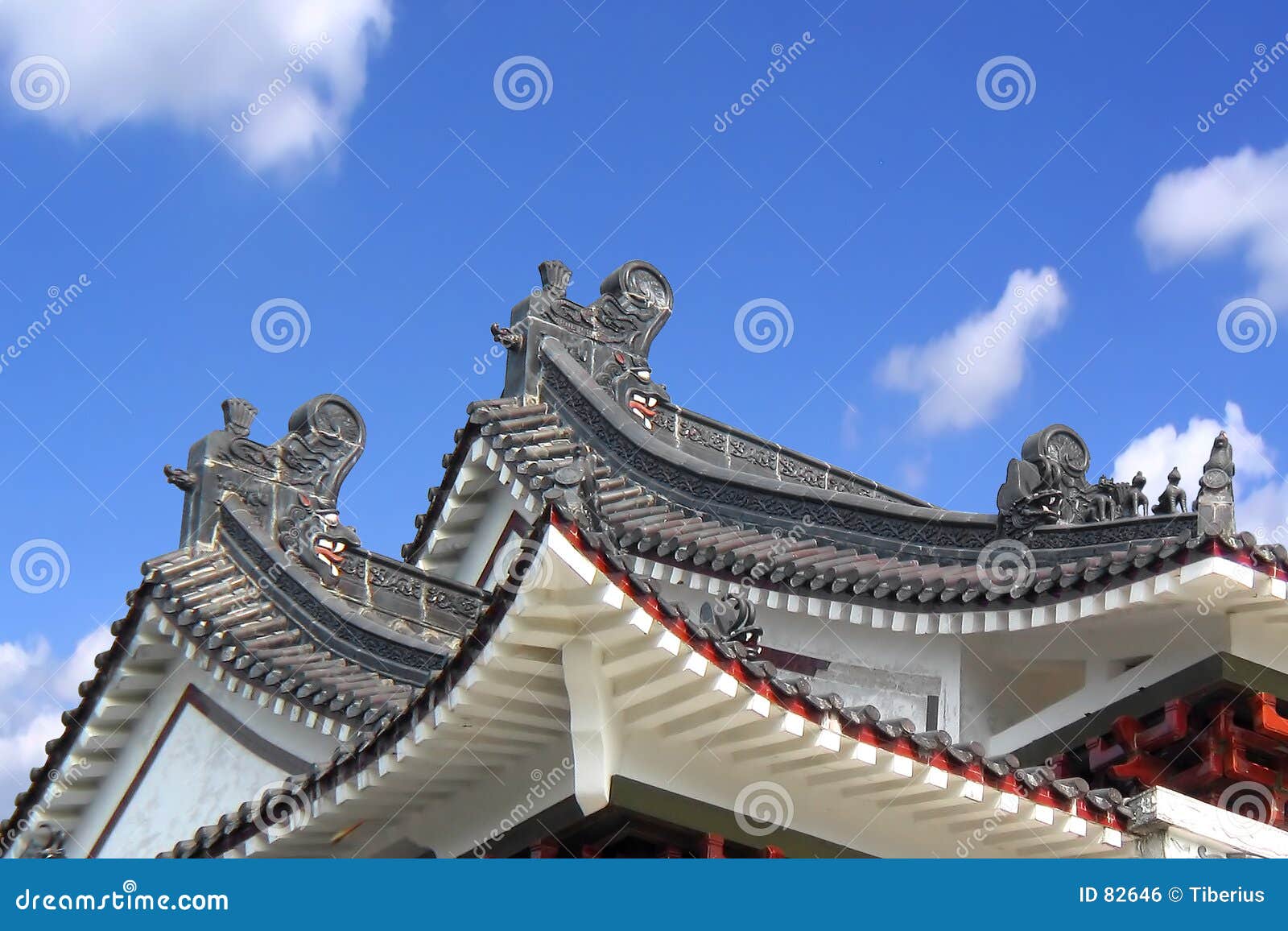 Chinees Dak stock foto. Image of cultuur, hemel, traditioneel - 82646