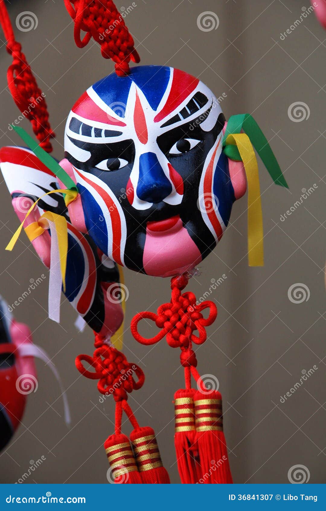 Chinees Masker Met Chinese Knoop Stock Afbeelding - Image of cultureel ...