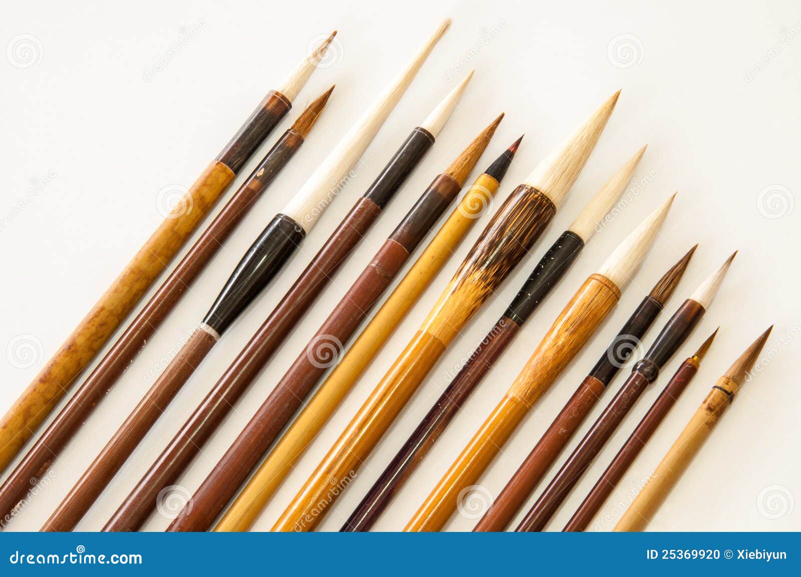 Chinees penseel stock foto. Image of bamboe, creatief - 25369920
