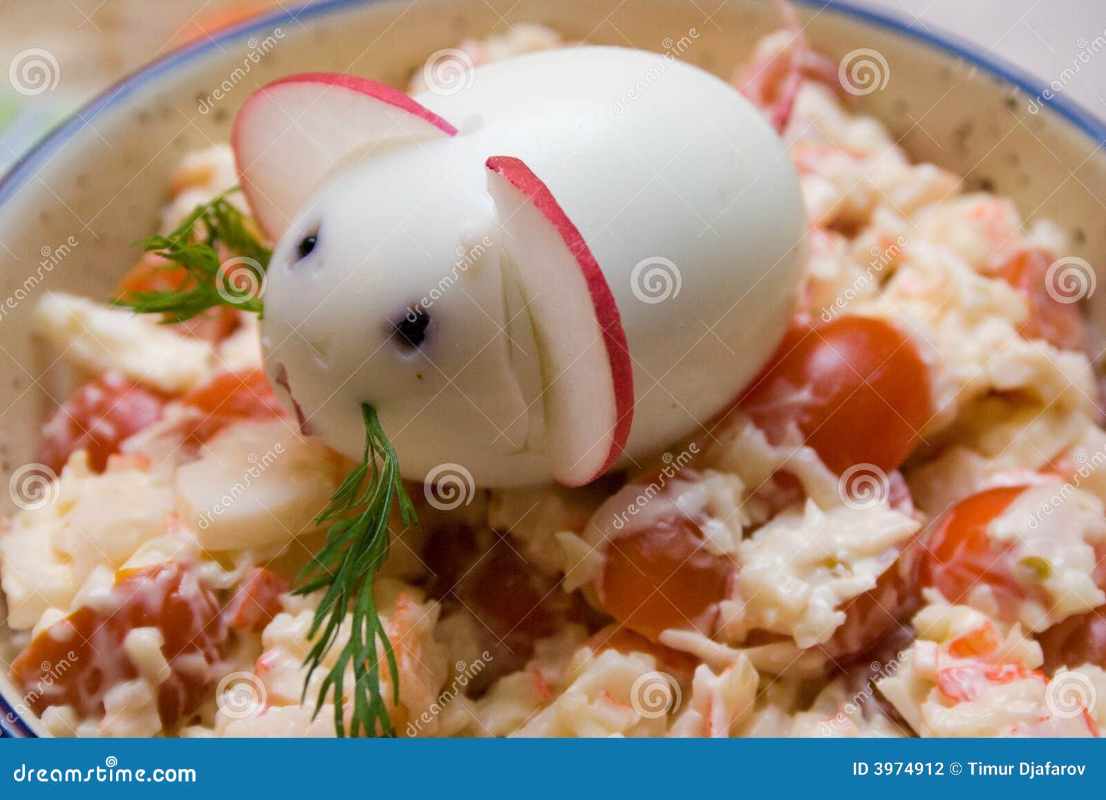 Chinese 2008 New Year Symbolic Mouse Made from Egg Stock Photo - Image ...