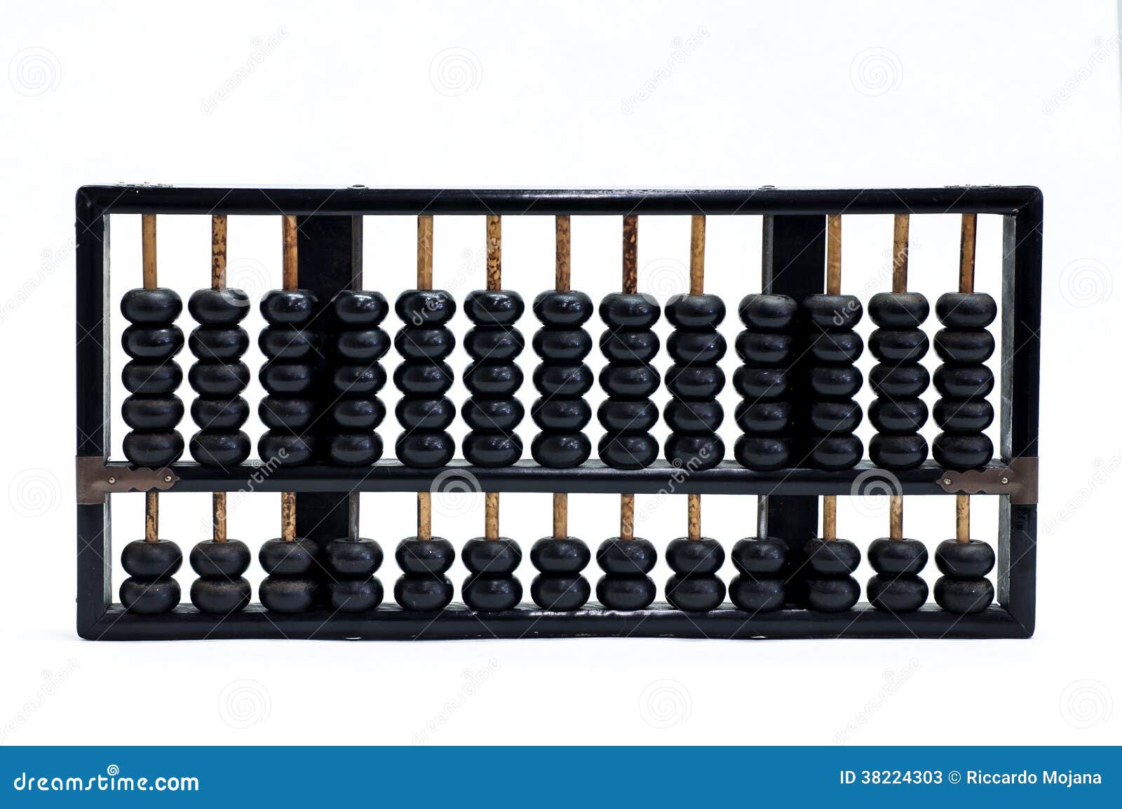 Chinese Abacus Isolated on White Stock Image - Image of isolated ...