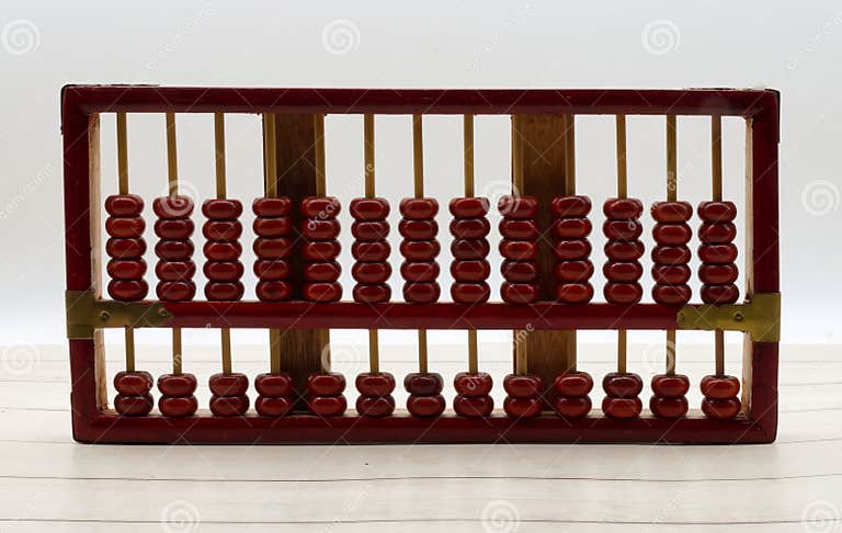 Chinese Abacus. Math Calculation Tool Stock Image - Image of retro ...