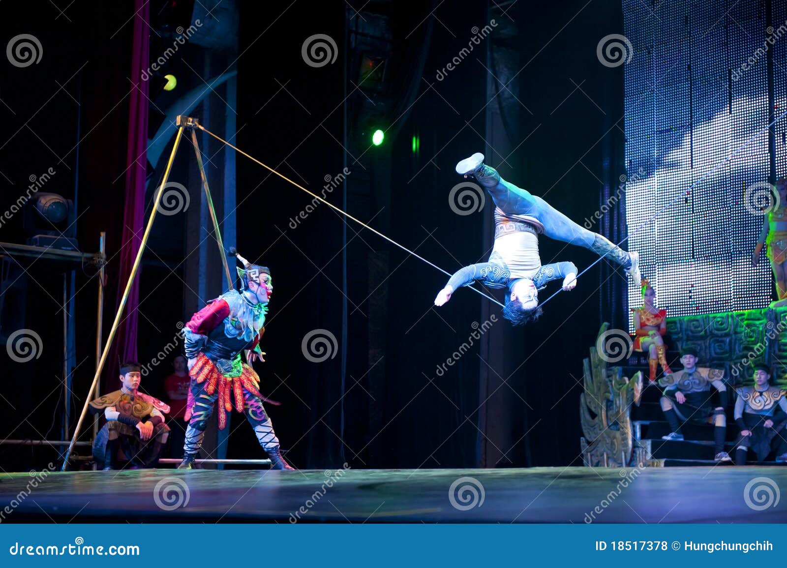 Chinese acrobatics editorial stock photo. Image of acrobatic - 18517378