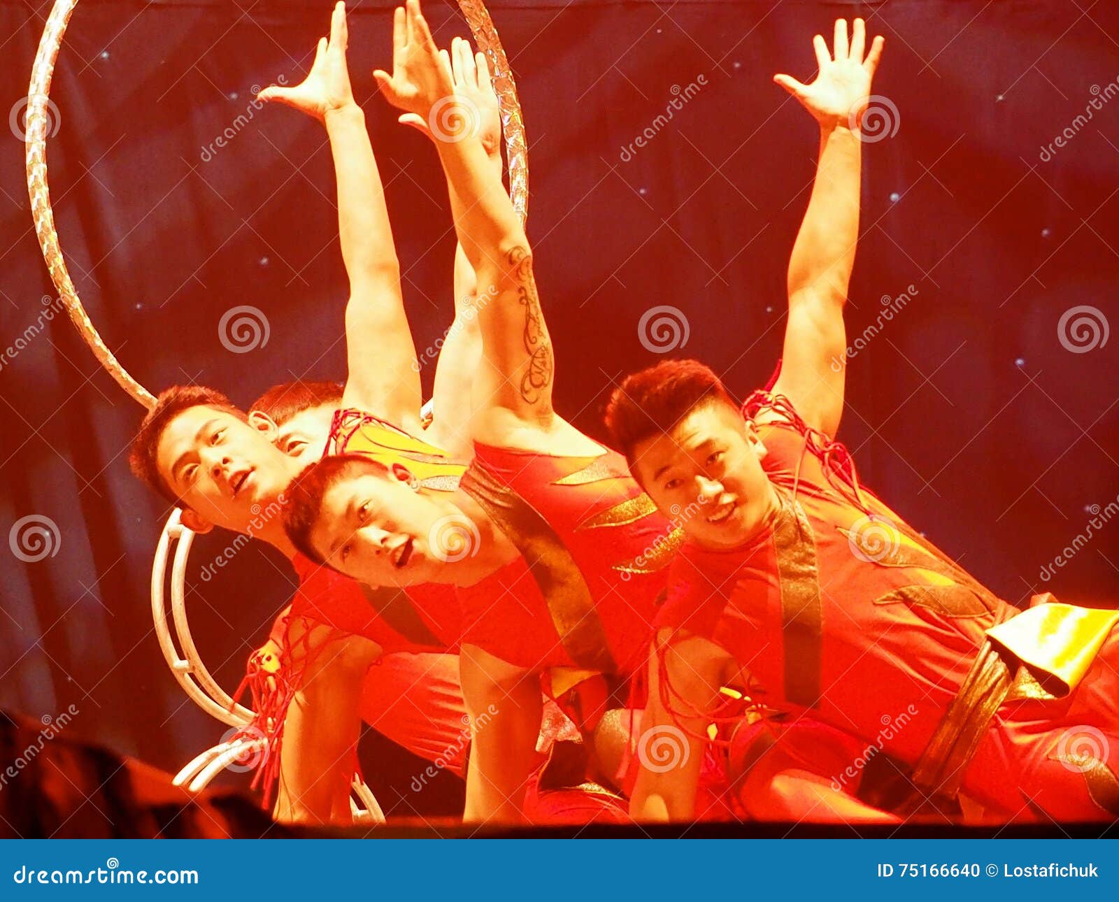 Chinese Acrobats Editorial Photo | CartoonDealer.com #48242503