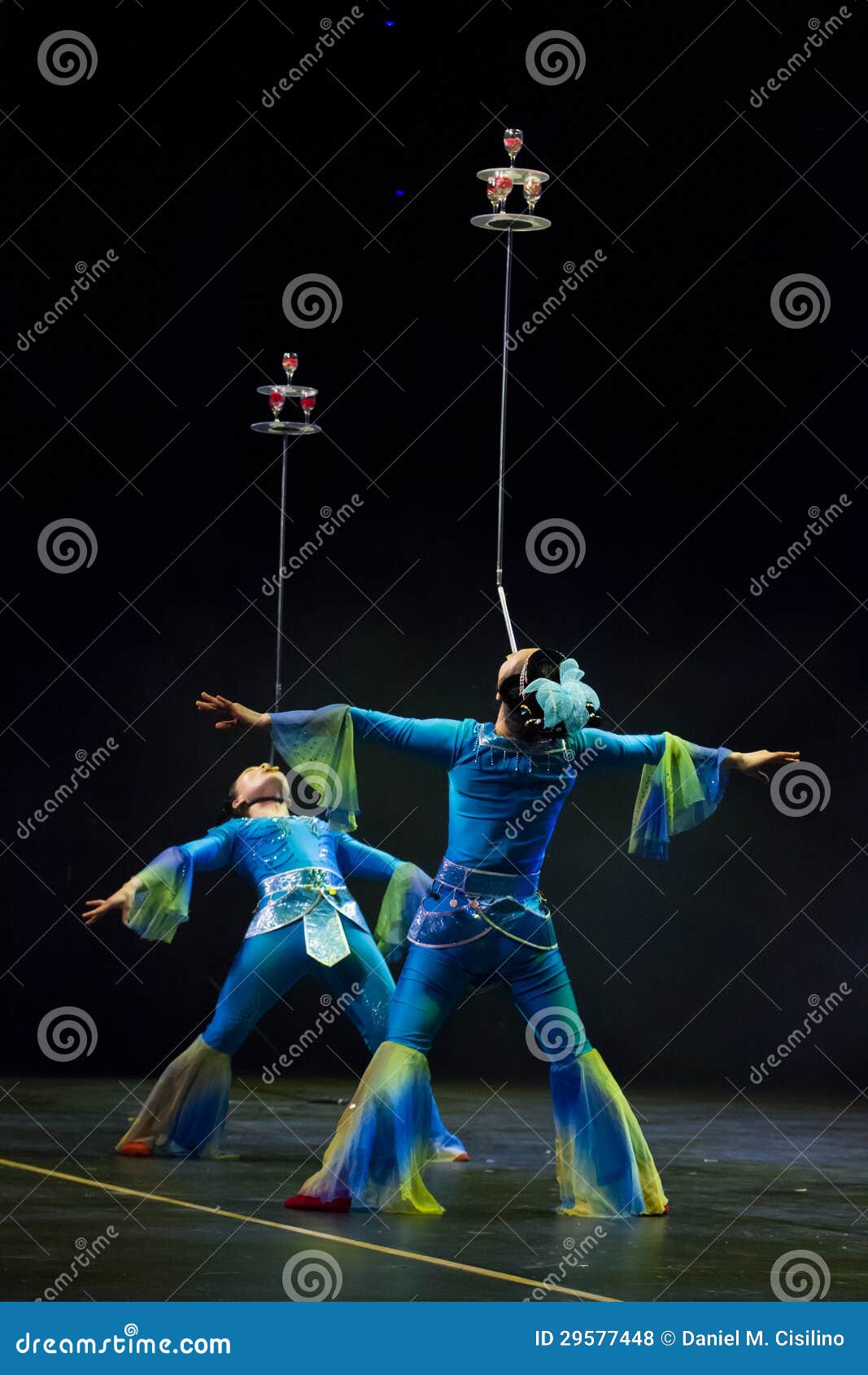 Chinese Acrobats. Shantu Acrobatics Troupe. Editorial Stock Photo ...