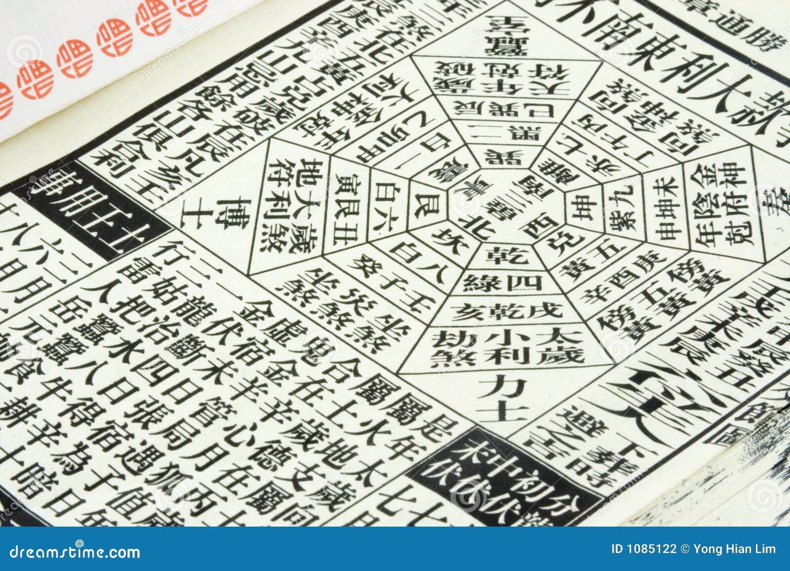Chinese almanac stock photo. Image of classic, cultural - 1085122