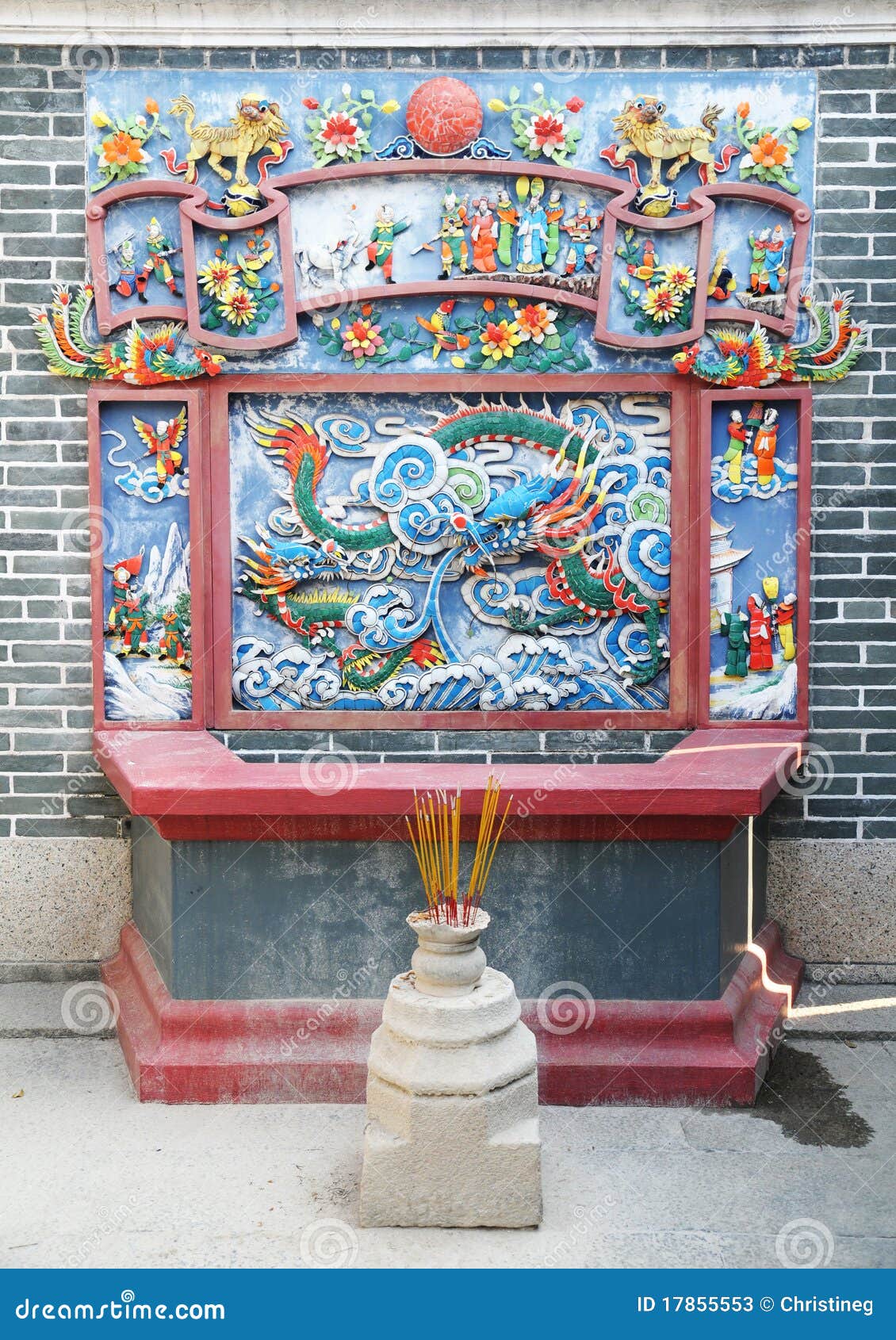 Chinese altar stock image. Image of spirituality, landmark - 17855553