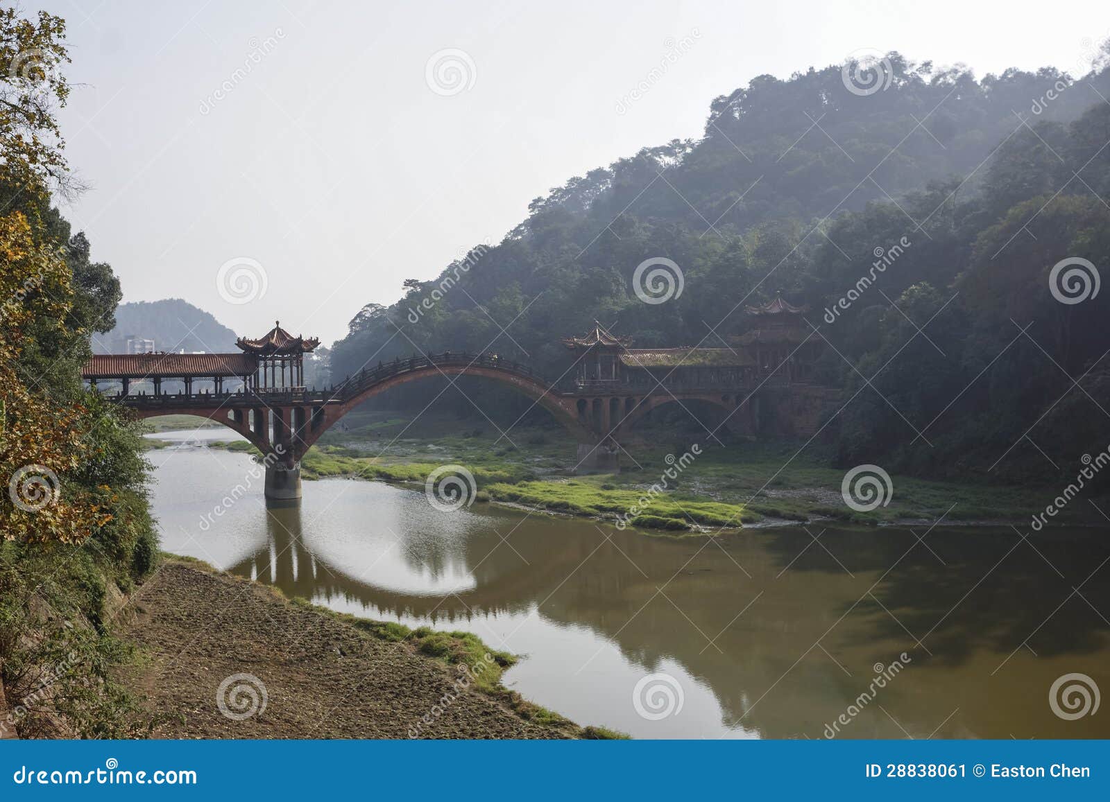 Chinese Ancient Arch Bridge Stock Image - Image of outdoors, china ...