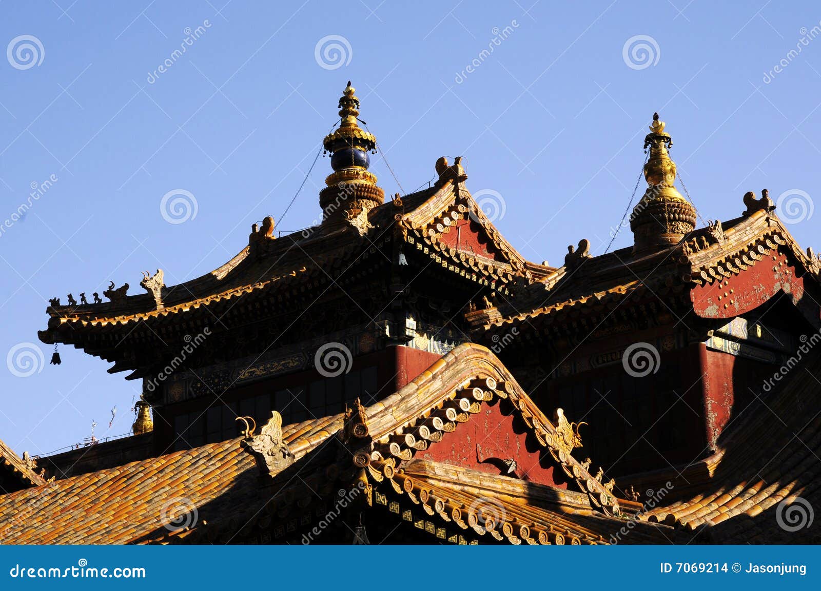 Chinese ancient building stock photo. Image of pillar - 7069214
