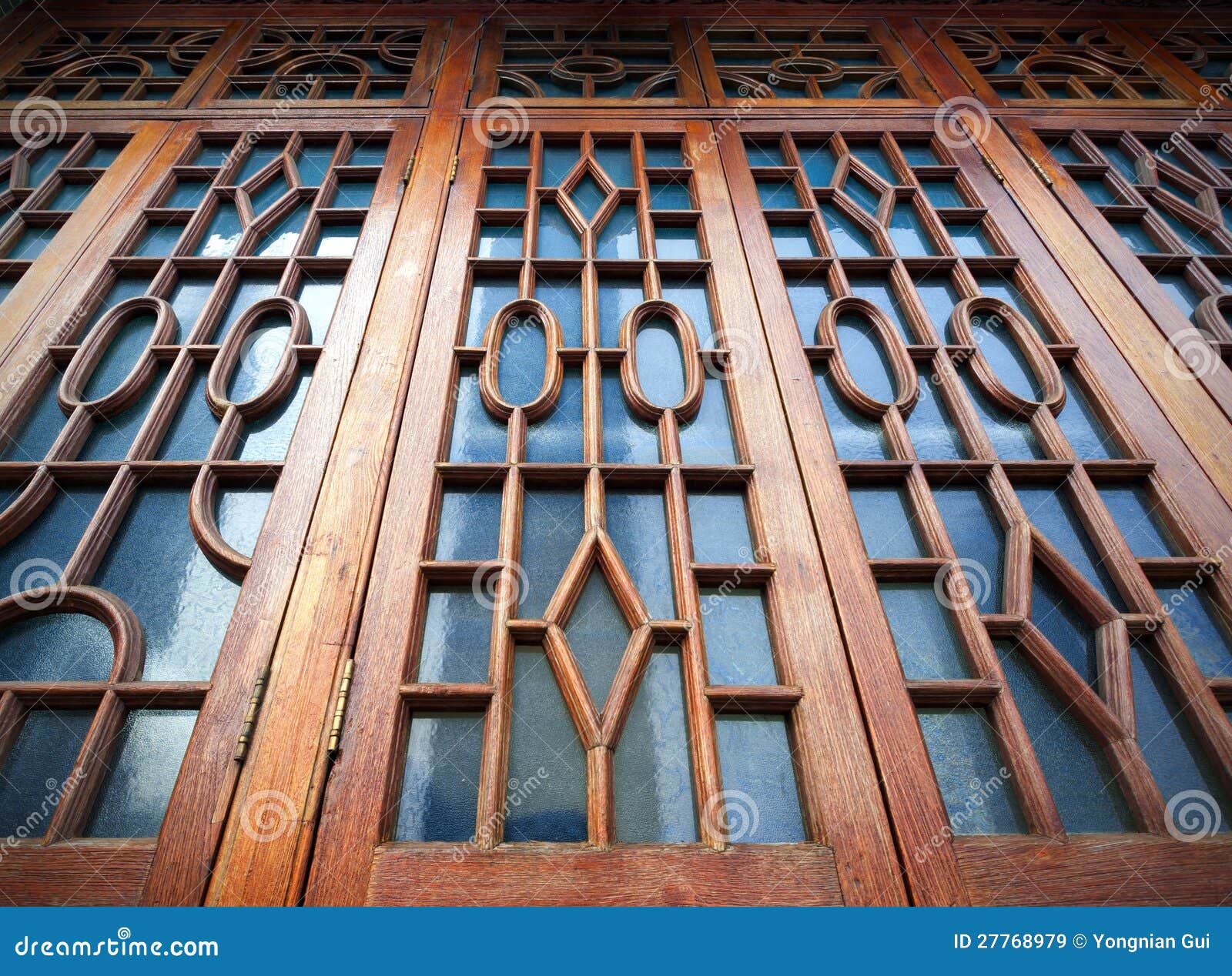 Chinese Ancient Buildings Windows Stock Image - Image of glass, timber ...